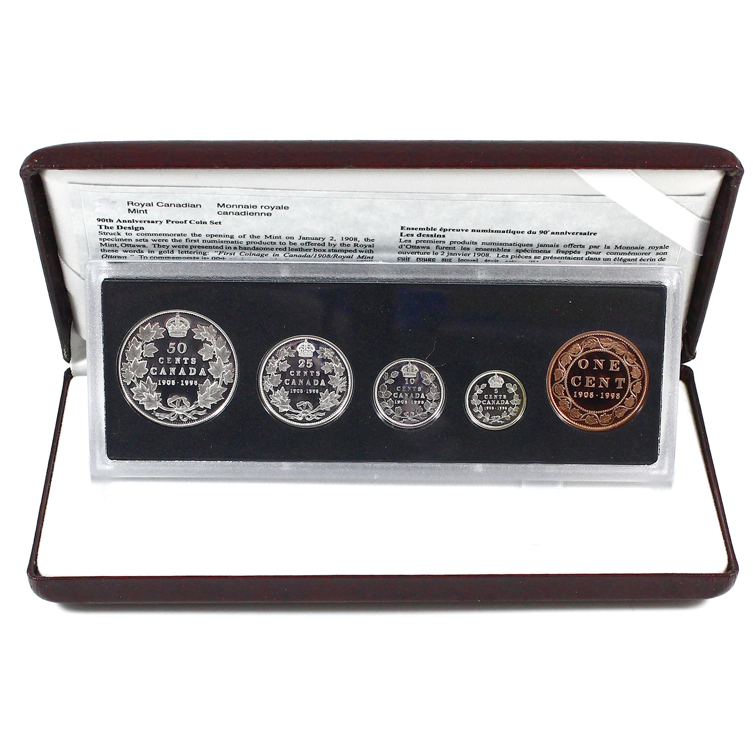 1998 90th Anniversary of the Royal Canadian Mint Proof Set