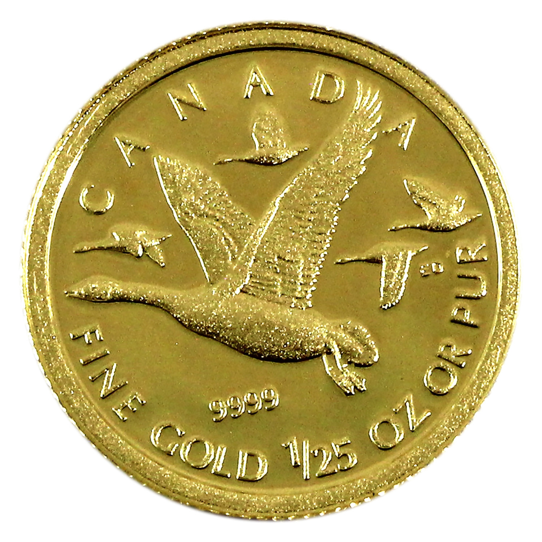 2011 Gold 50-cent Canada Geese 1/25oz .9999 Fine Gold Coin (Tax Exempt)