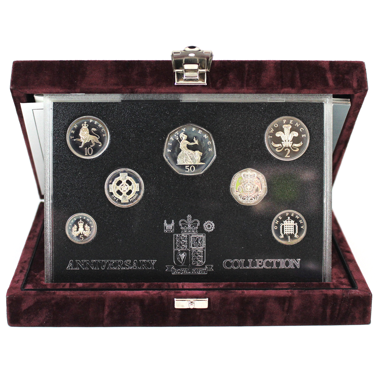 United Kingdom 1996 7-Coin Sterling Silver Proof Anniversary Collection