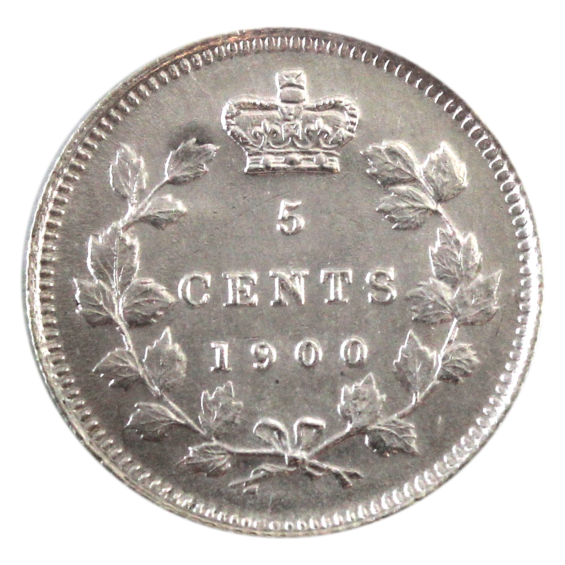 5-cent 1900 Oval 0 Prestige Certified AU58