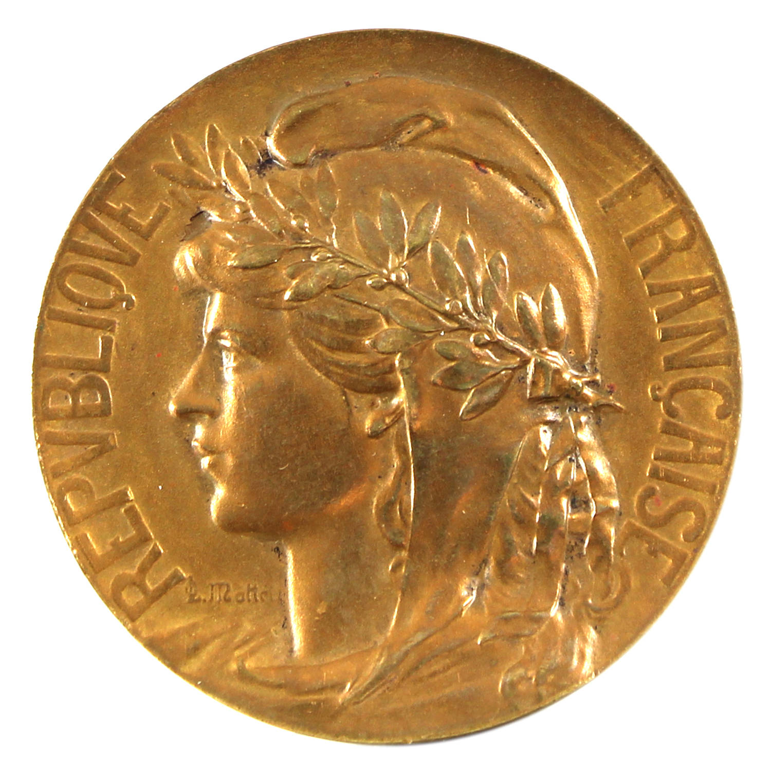 France 1970s Emile Monier Commemorating Wine Medallion 33.63g-Bronze ...