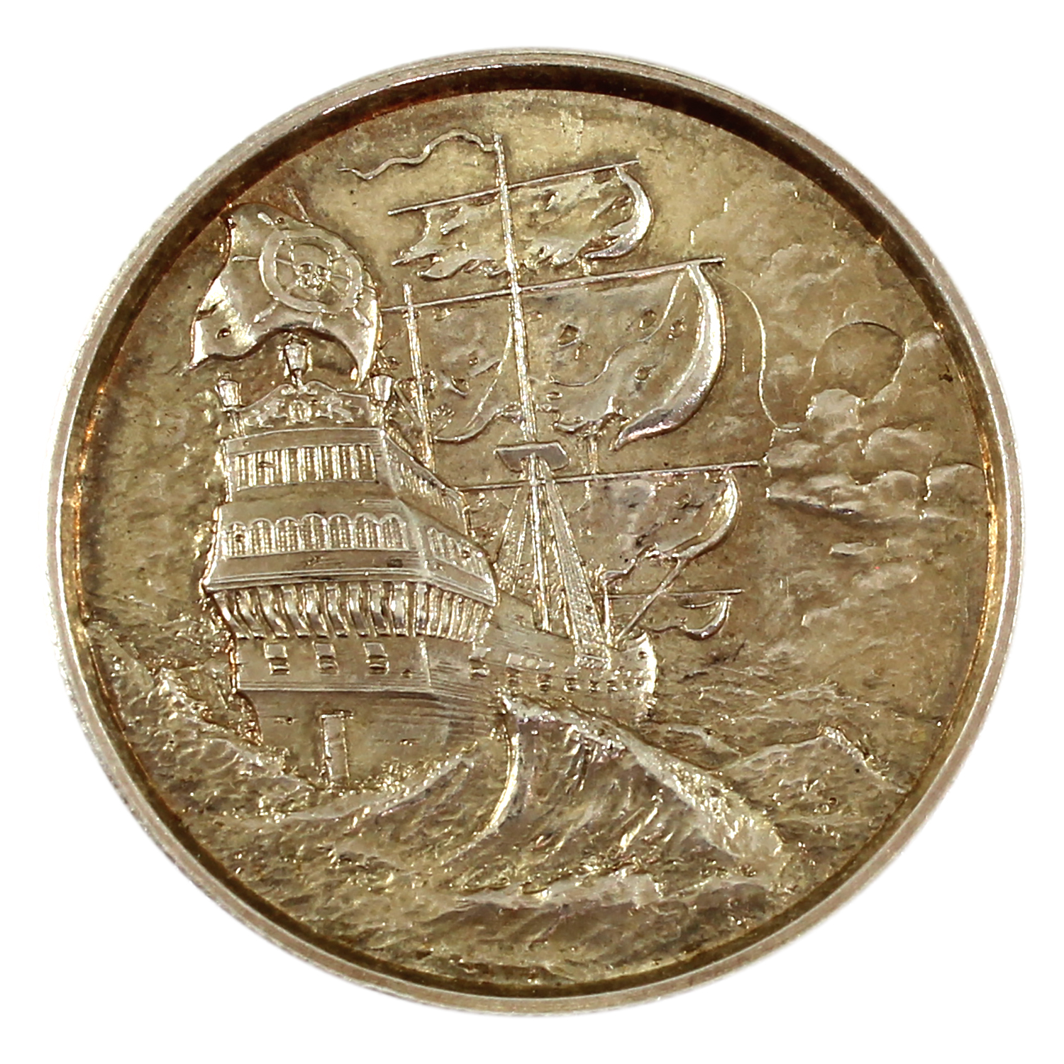 2oz Elemental Mint Privateer Series - Ship in the Storm .999 Fine Ultra ...