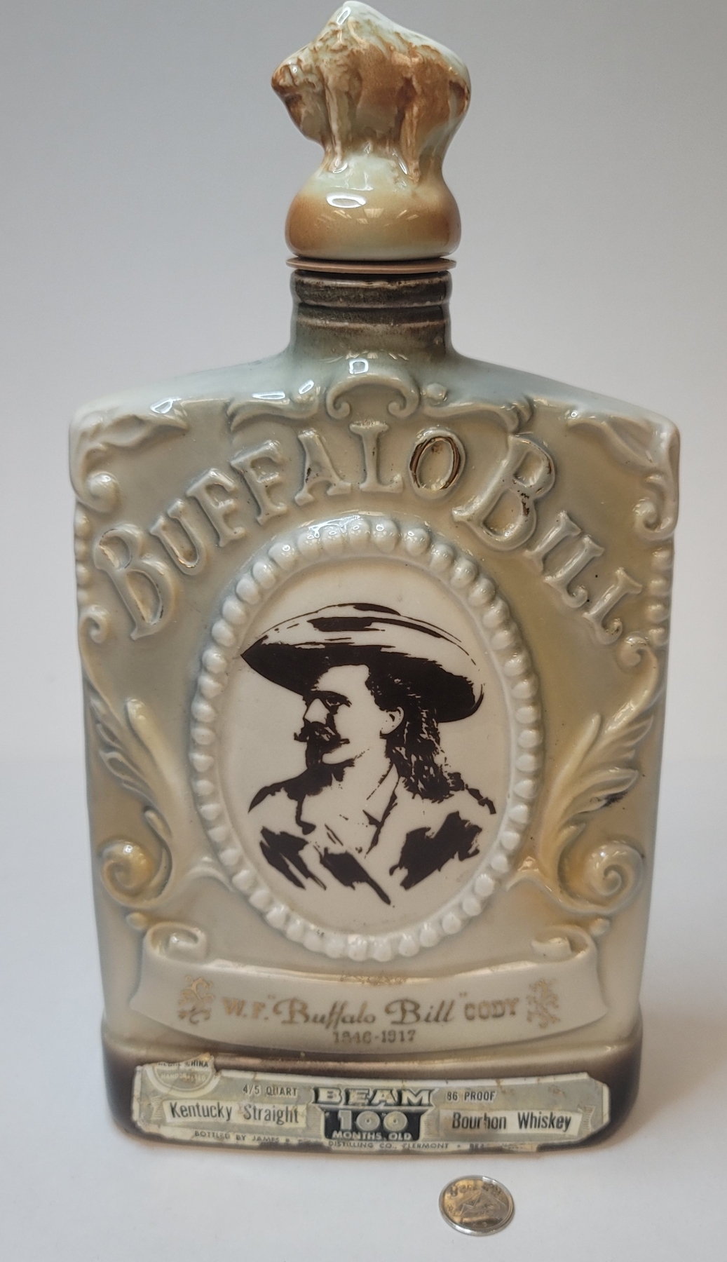 BUFFALO BILL CODY DECANTER Beam Bourbon Whiskey