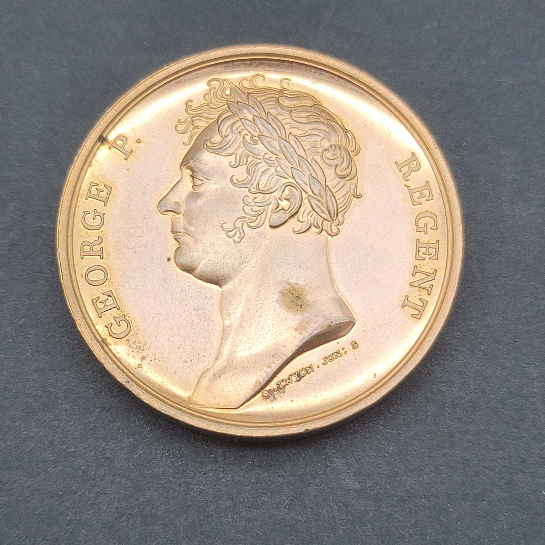 RARE 1815 WELLINGTON WATERLOO Coin/Medal