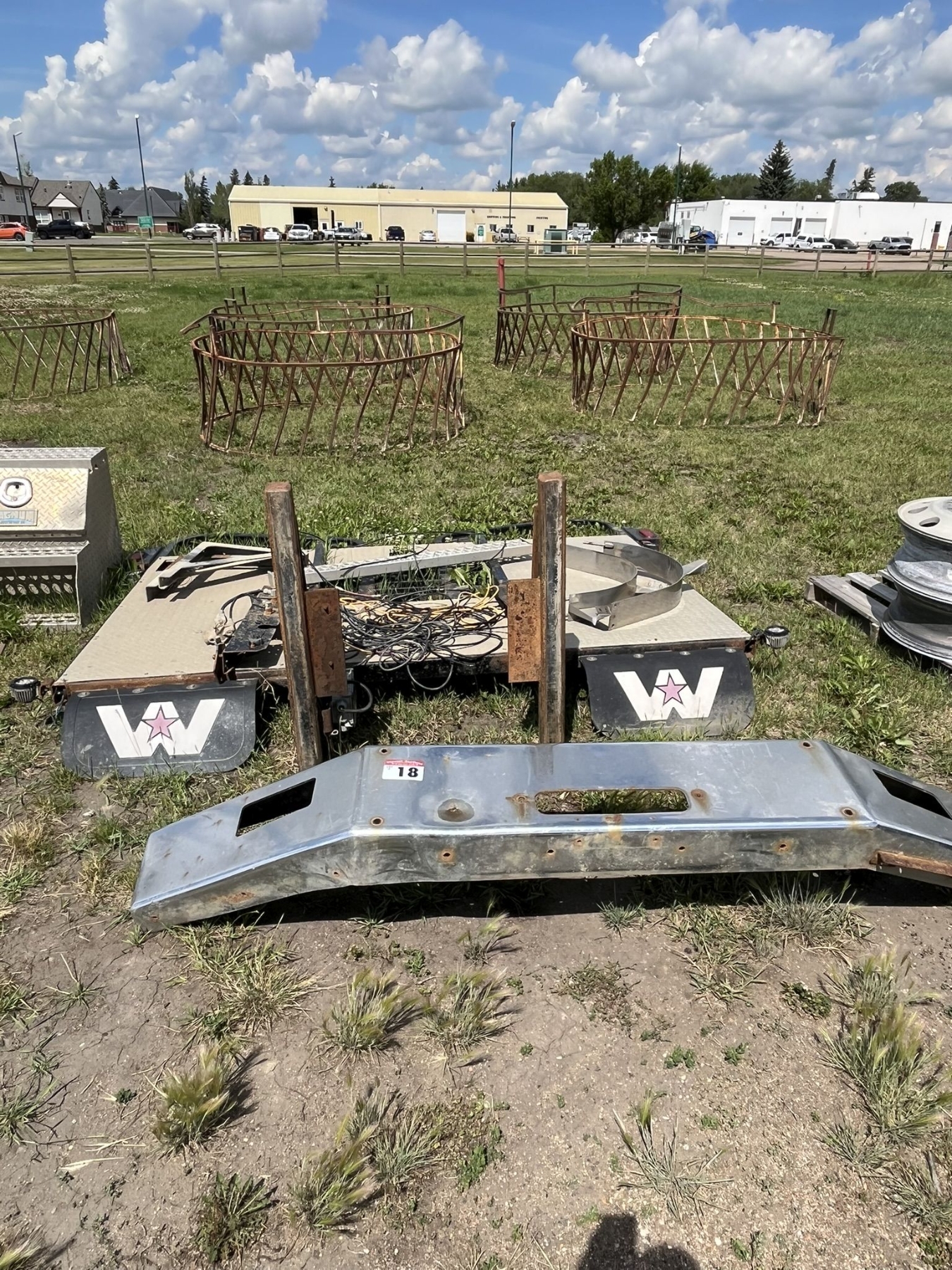 Bumper Headache Rack off Logging Truck