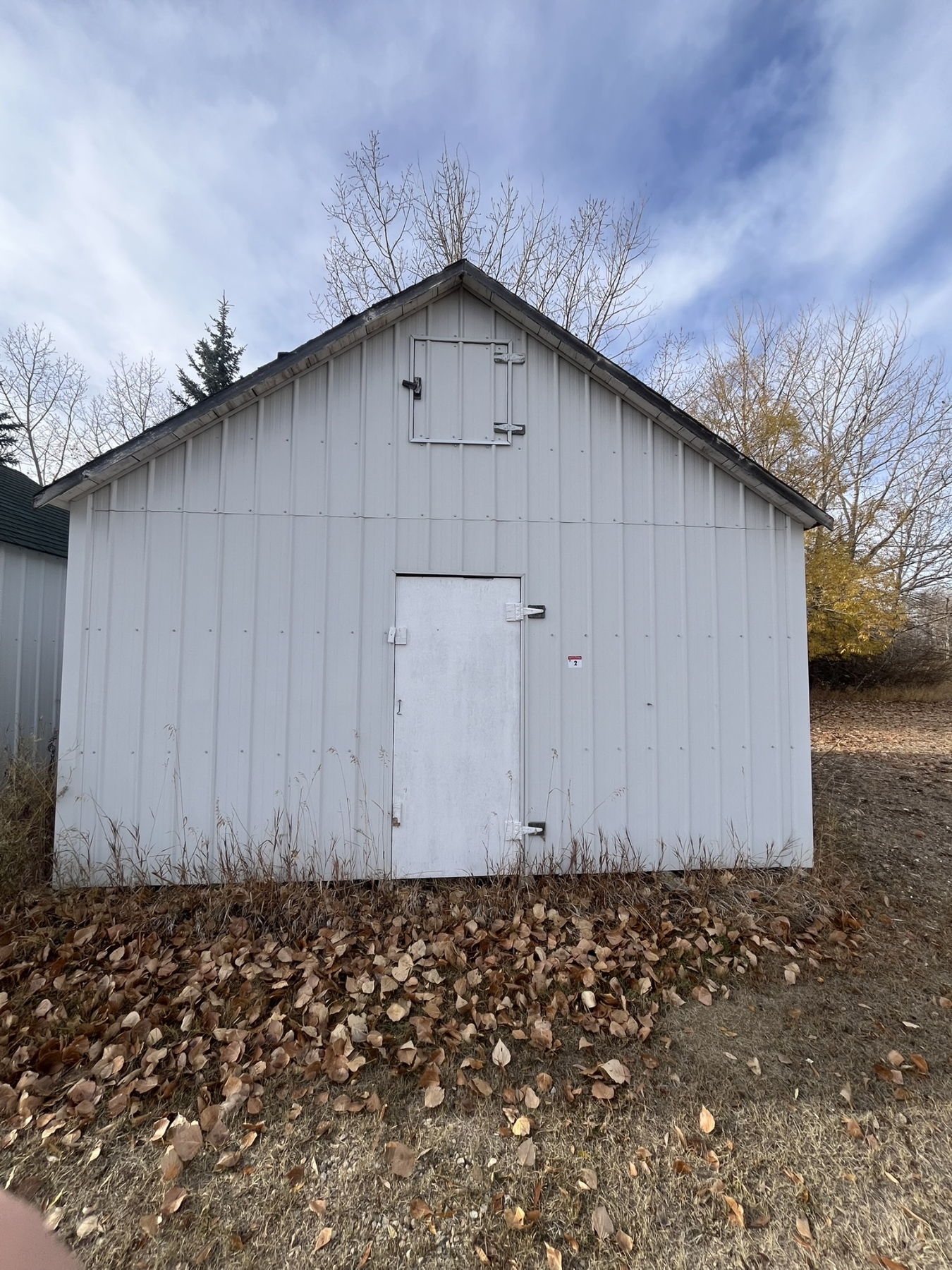 16ft x 16ft Wood Granary with Tin Siding (on skids)