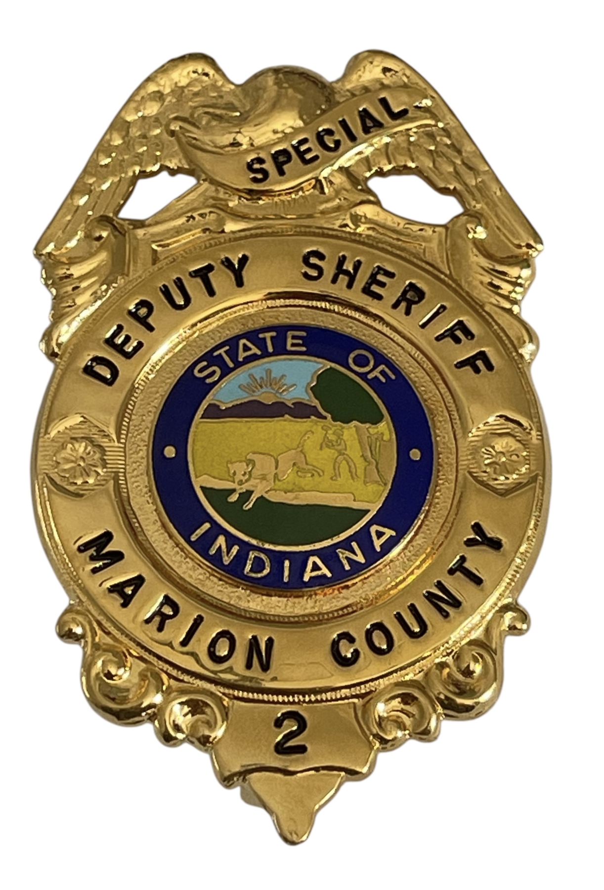 Old Vintage Marion County Indiana Police Badge