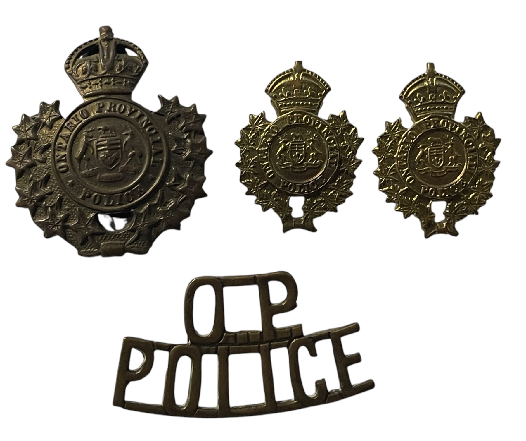 Ontario Provincial Police Badge Lot