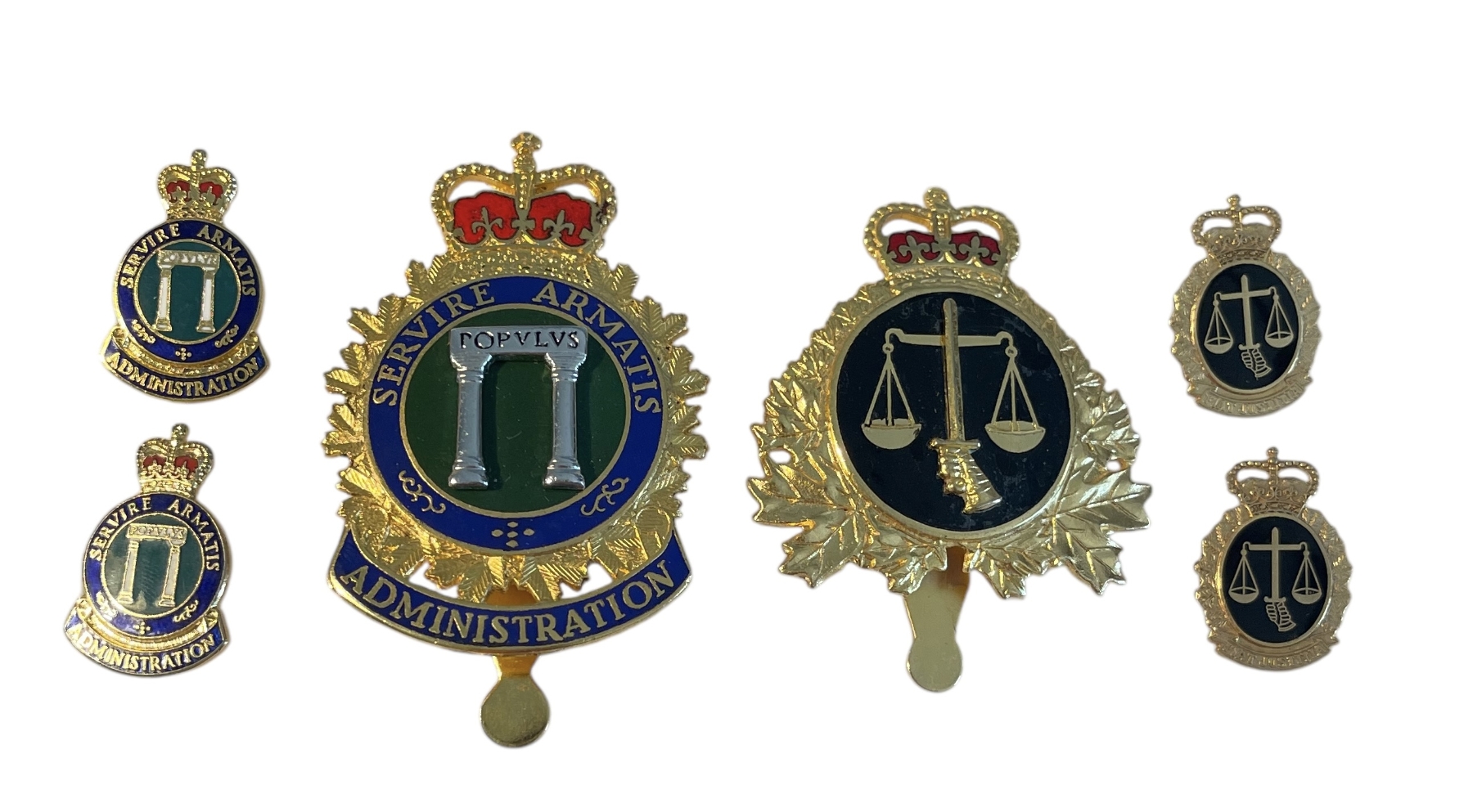 Canadian Military Branch Badge Lot - Legal & Administration