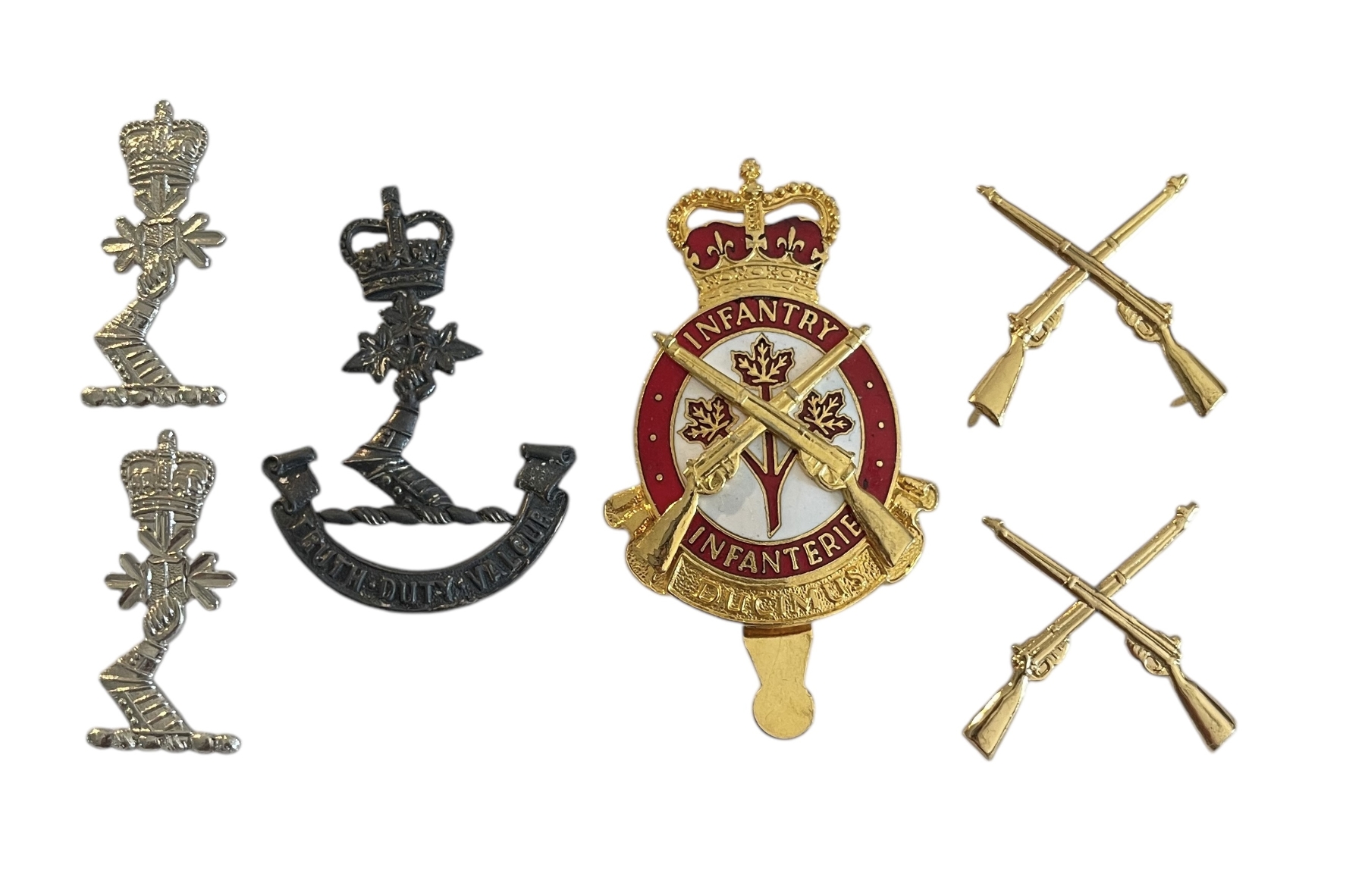 Canadian Military Branch Badge Lot - RMC (Royal Military College) and ...