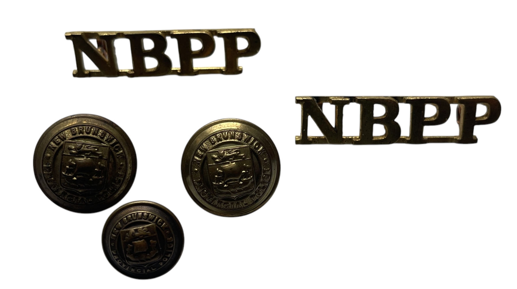 New Brunswick Provincial Police NBPP Shoulder Title Pair and Uniform ...