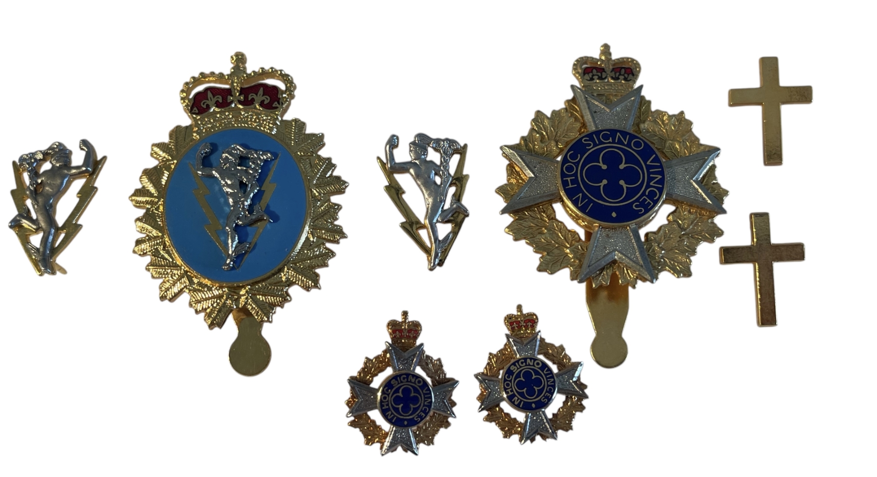 Canadian Military Branch Badge Lot - Signals & Chaplain