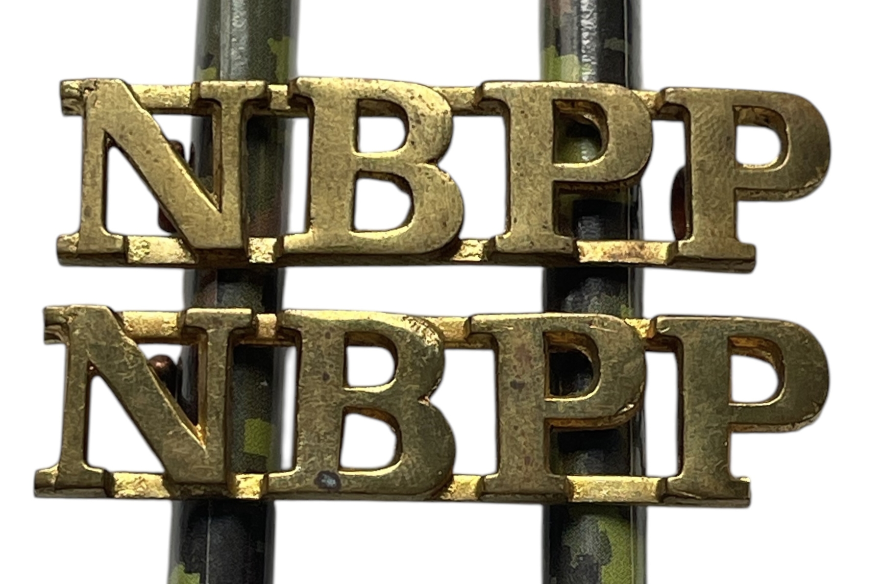 New Brunswick Provincial Police NBPP Shoulder Title Pair