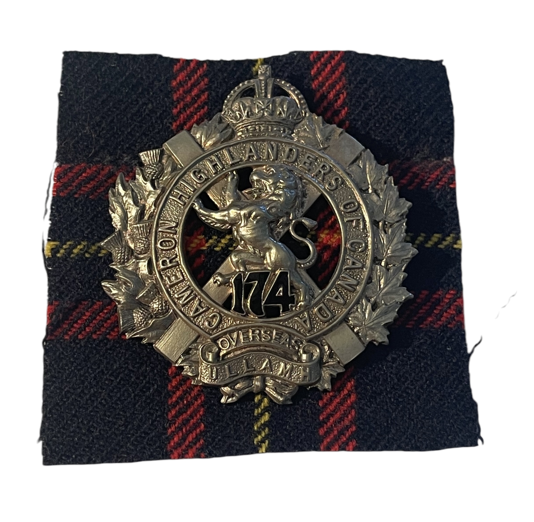 WW1 CEF 174th Battalion (Cameron Highlanders) OFFICERS Cap Badge ...