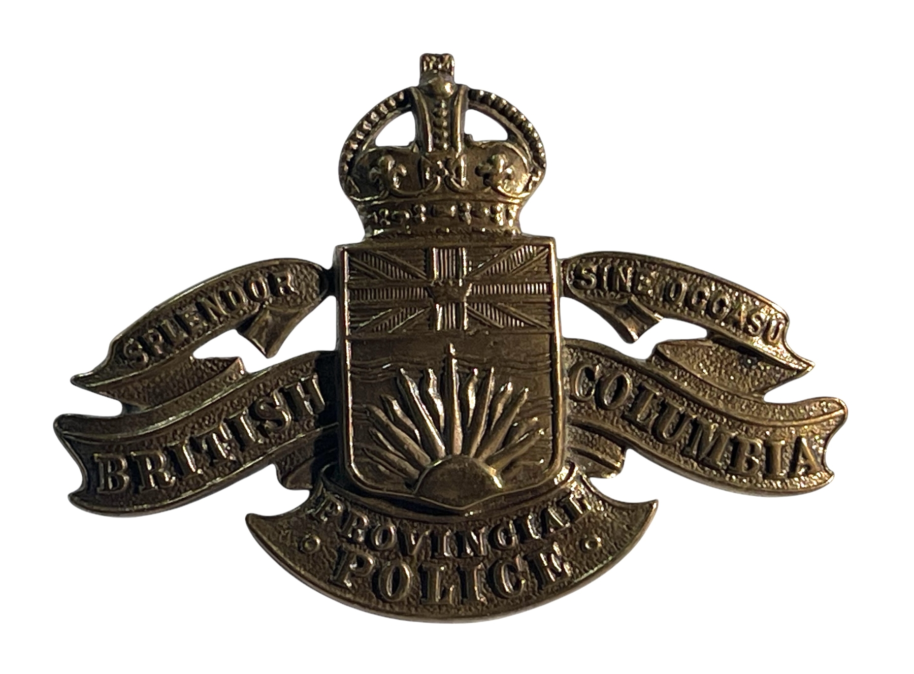 British Columbia Provincial Police Cap Badge