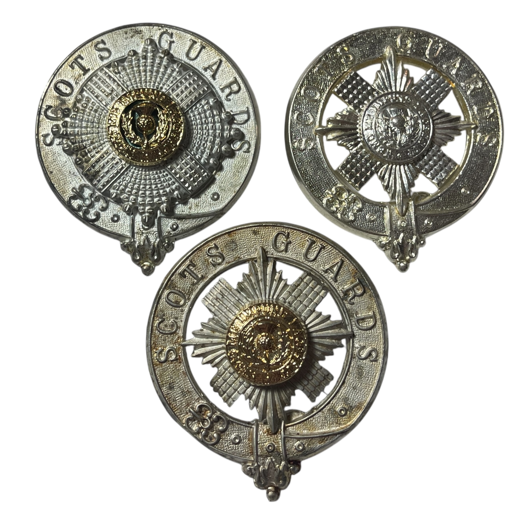 Lot of Scots Guards Badges, Pipe Majors Headdress & More