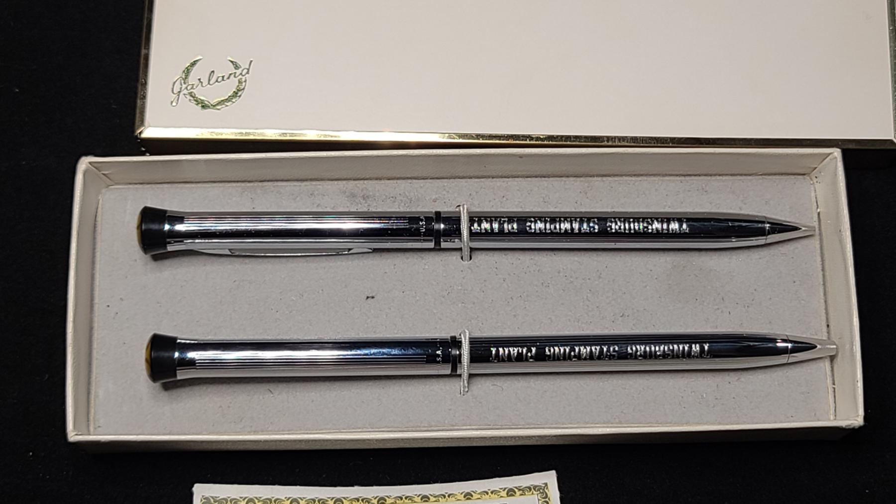 Vintage Chrysler Garland Heirloom Pen And Mechanical Pencil Set ...