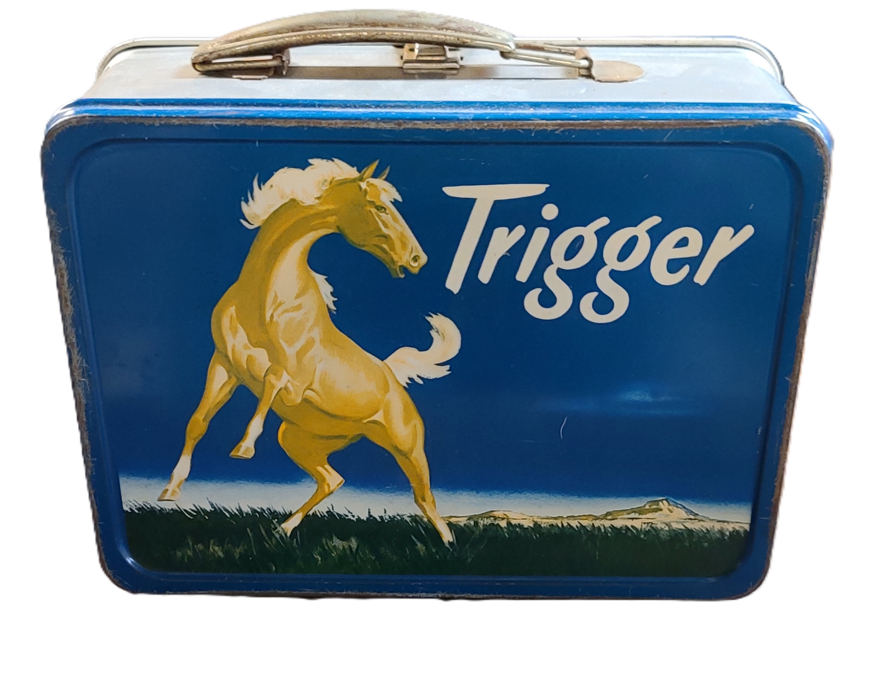 Vintage 1950s "Trigger" Horse Metal Lunch Box