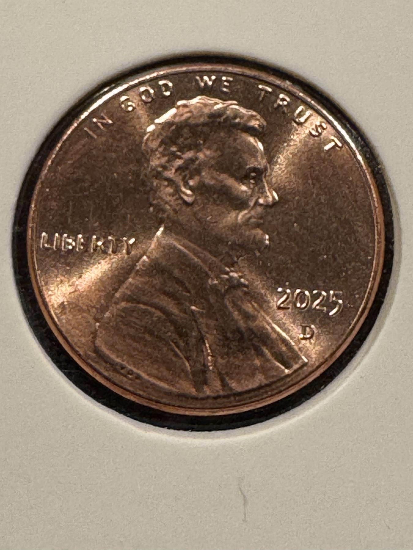 Extremely Rare United States 2025 Lincoln Penny - The Last Penny - High ...