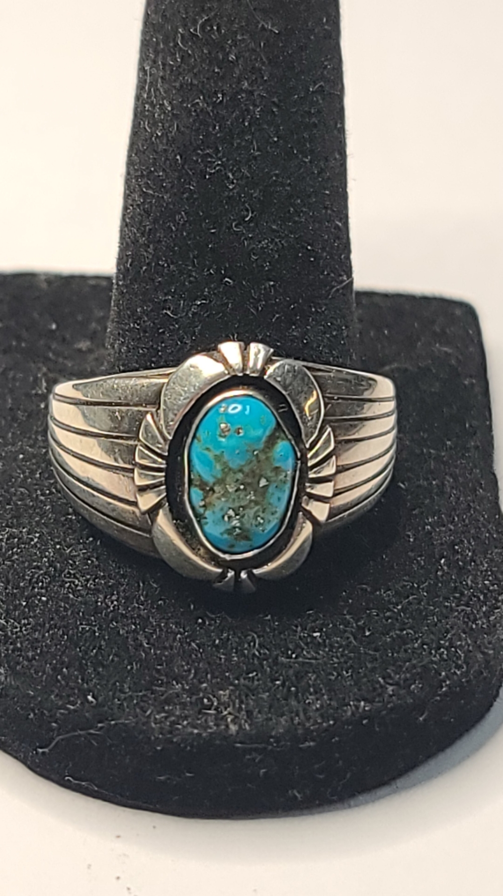 Vintage Southwestern Native American Style Turquoise & Sterling Silver ...