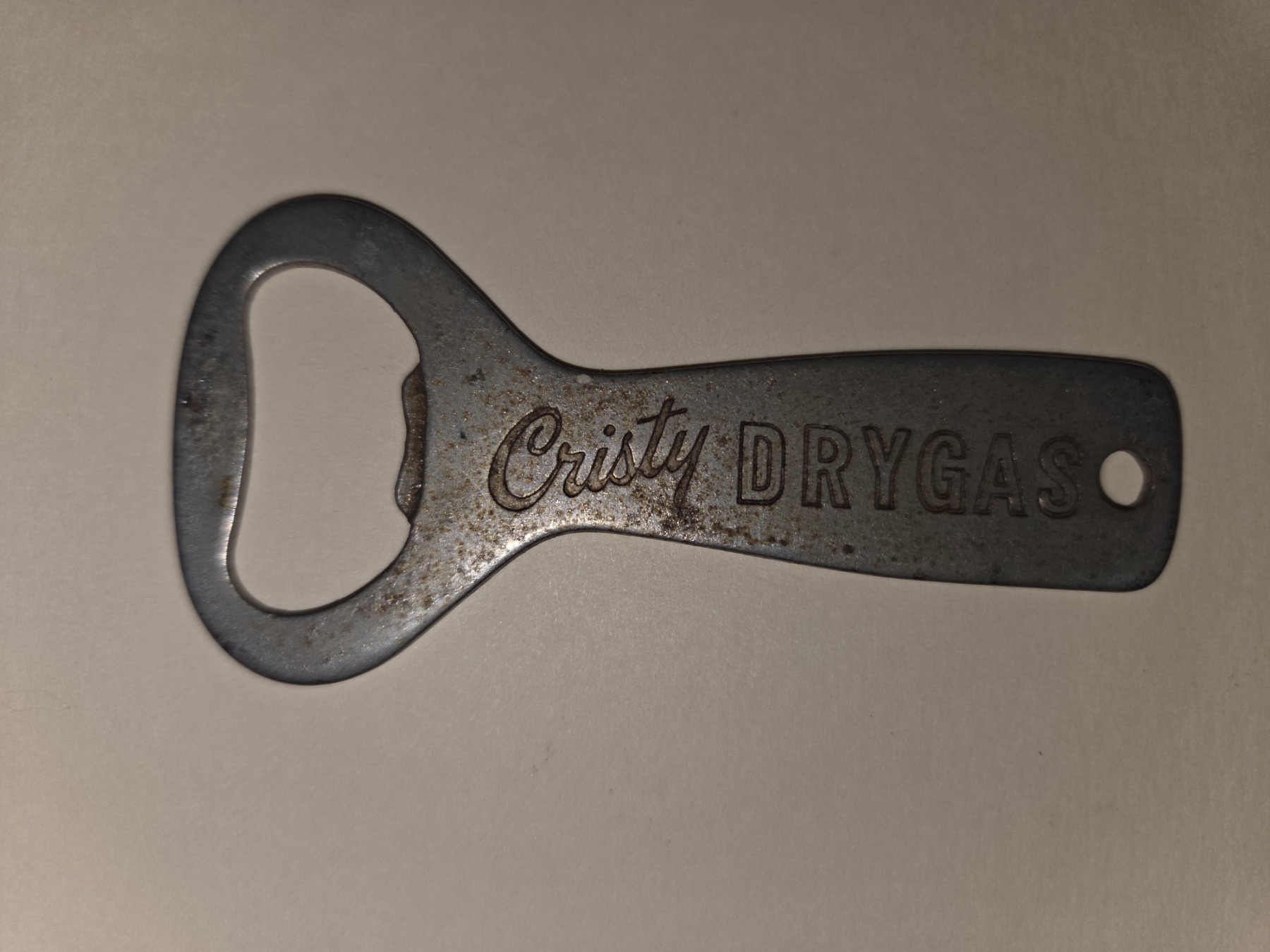 Vintage Cristy Dry Gas Advertising Bottle Opener - Bosley Auctioneers