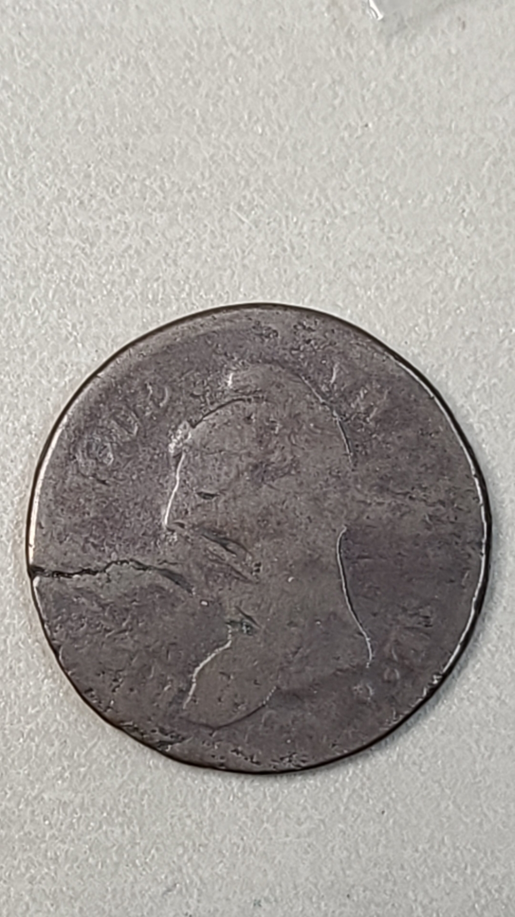 Large Draped Bust Coin With "T Mullen" Stamping - Bosley Auctioneers