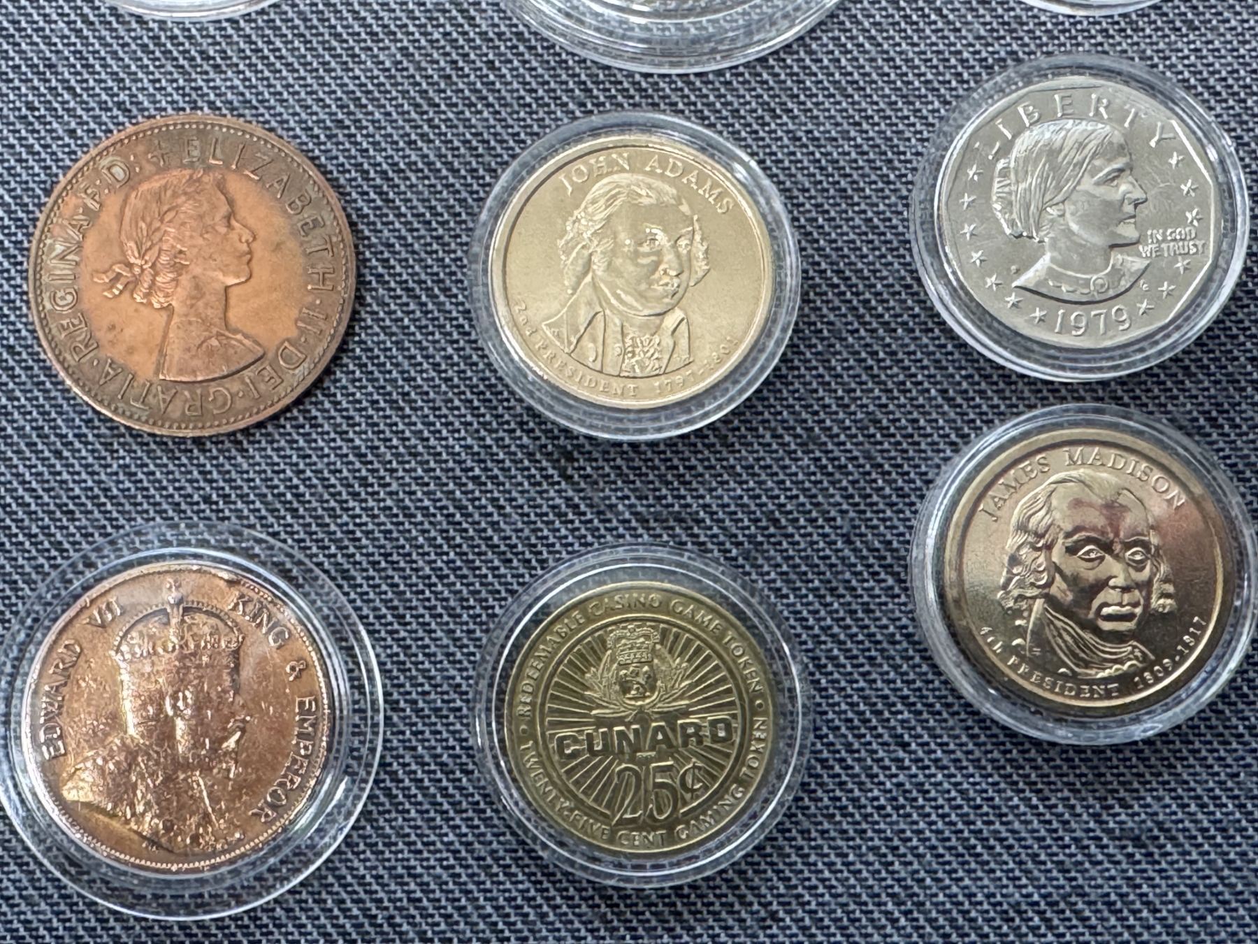 Unique Coin Collection Of Various Sizes And Face Values, 36 Coins ...
