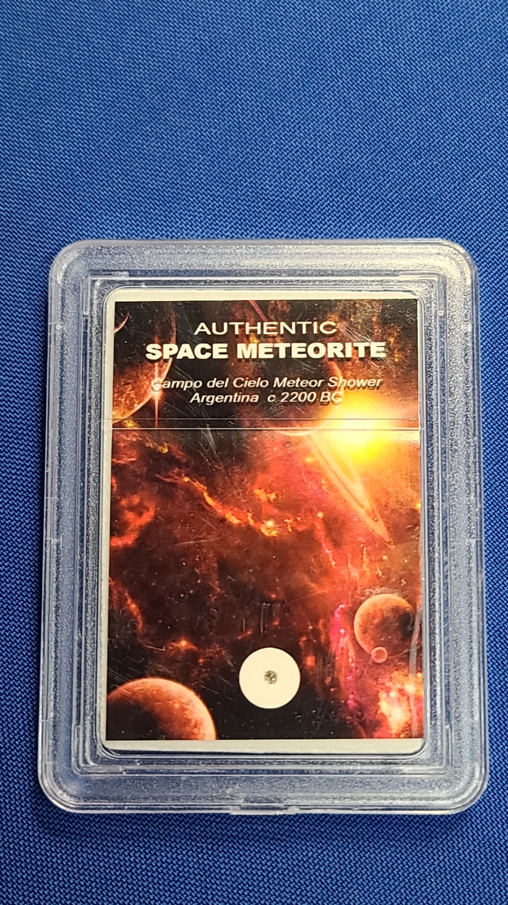 Authentic Space Meteorite From The Campo Del Cielo Meteor Shower In ...