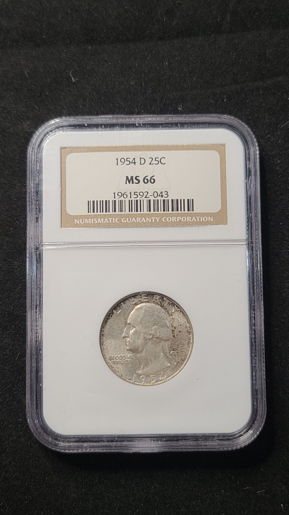 NGC 1954-D MS 66 90% Silver Washington Quarter - Bosley Auctioneers
