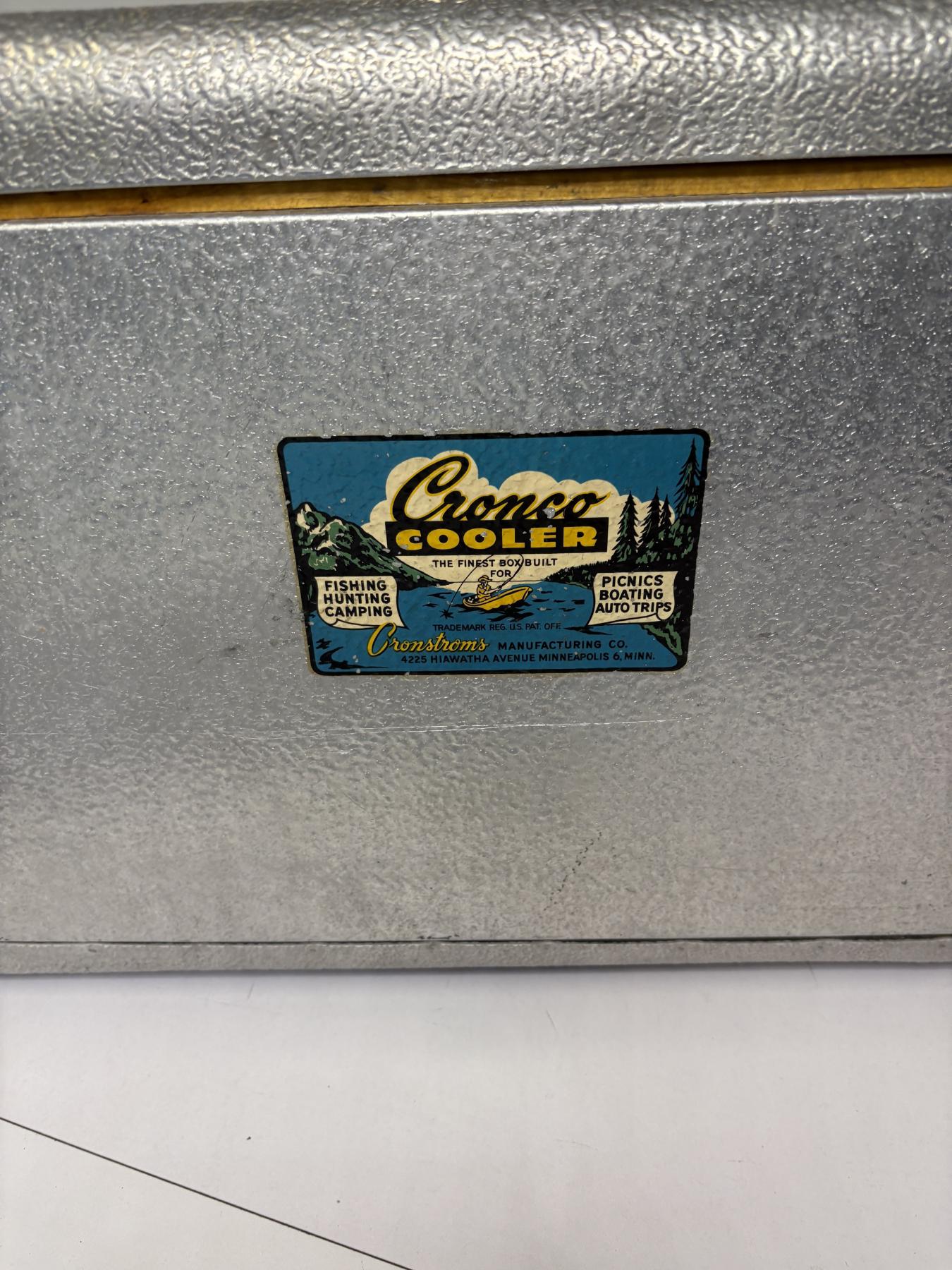 Cronco Cooler - Cronstrom's Manufacturing Co. - Bosley Auctioneers