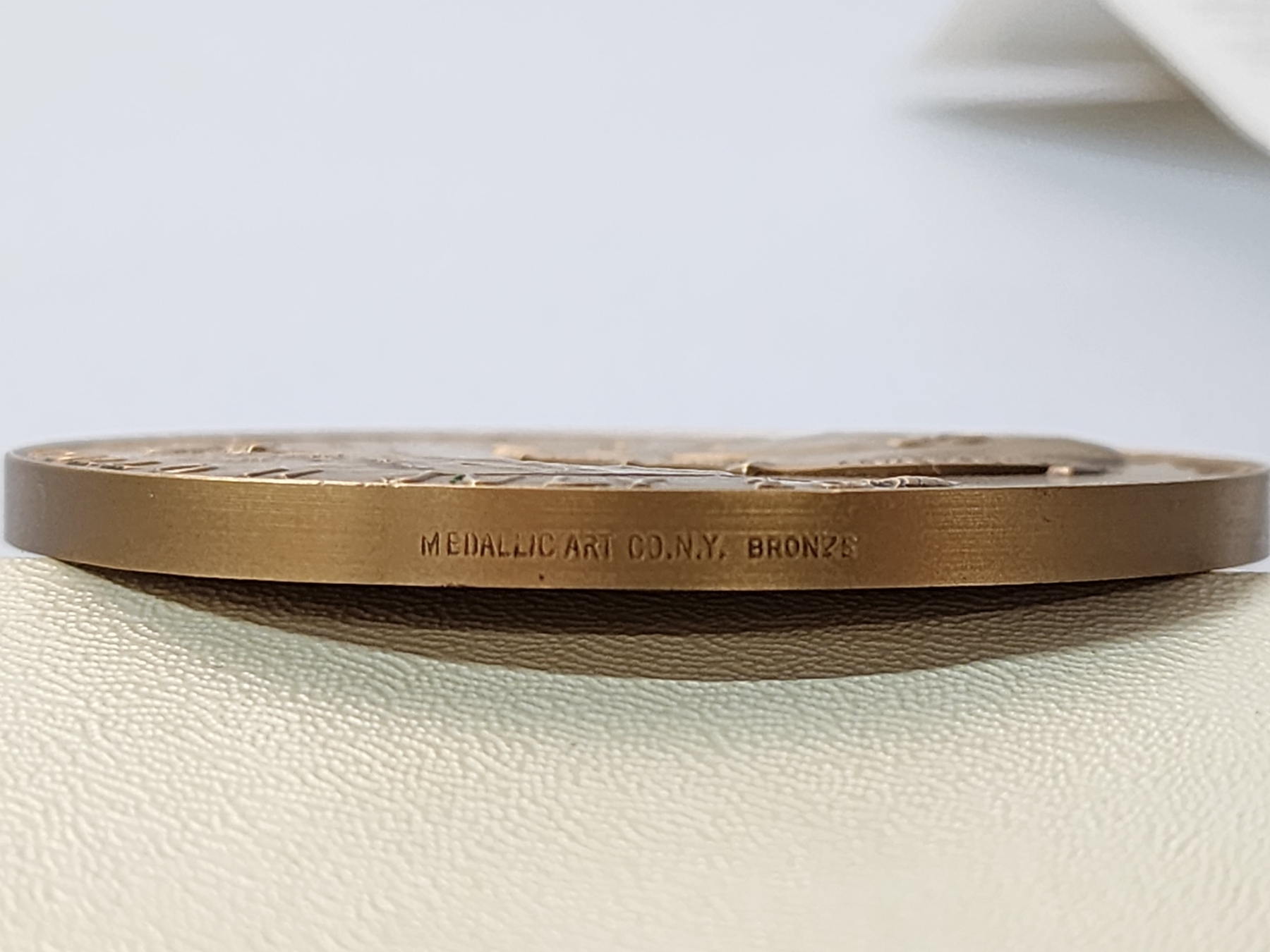 Apollo 11 Man's First Lunar Landing JFK 5oz Bronze Medal - Bosley ...