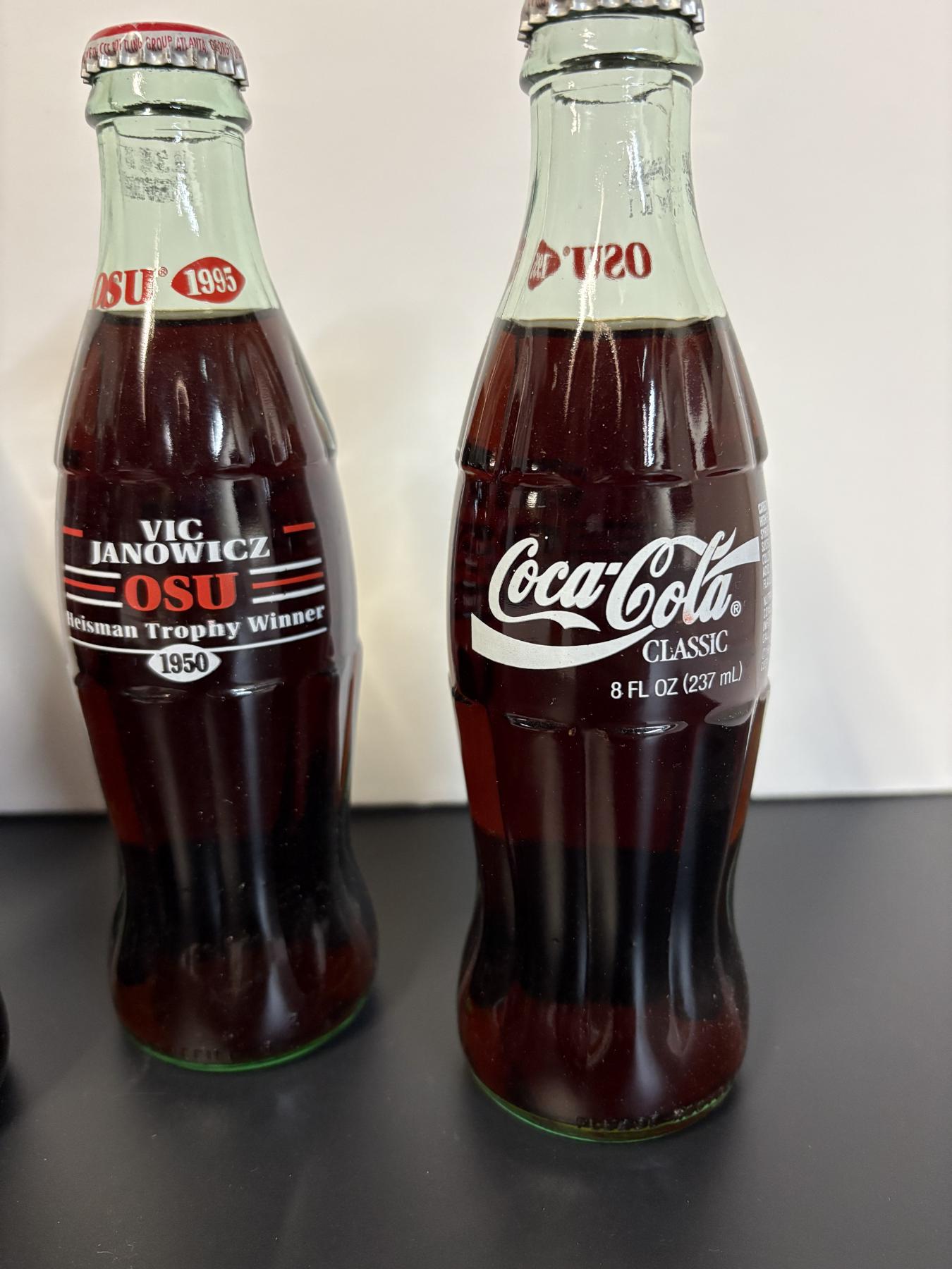 4 Coca-Cola Bottles - 8 fl oz - Ohio State 25th Anniversary - Vic ...