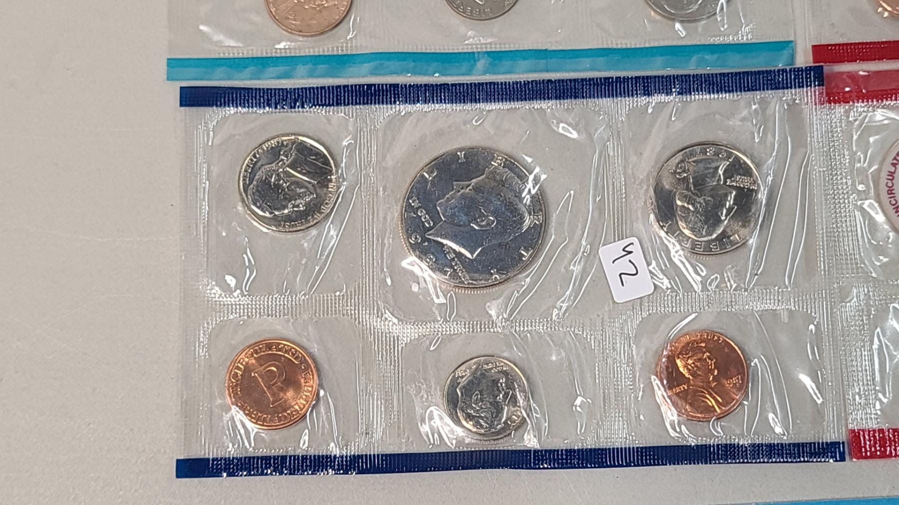 Assorted Uncirculated Coin Sets & 1988 Space Shuttle Discovery ...