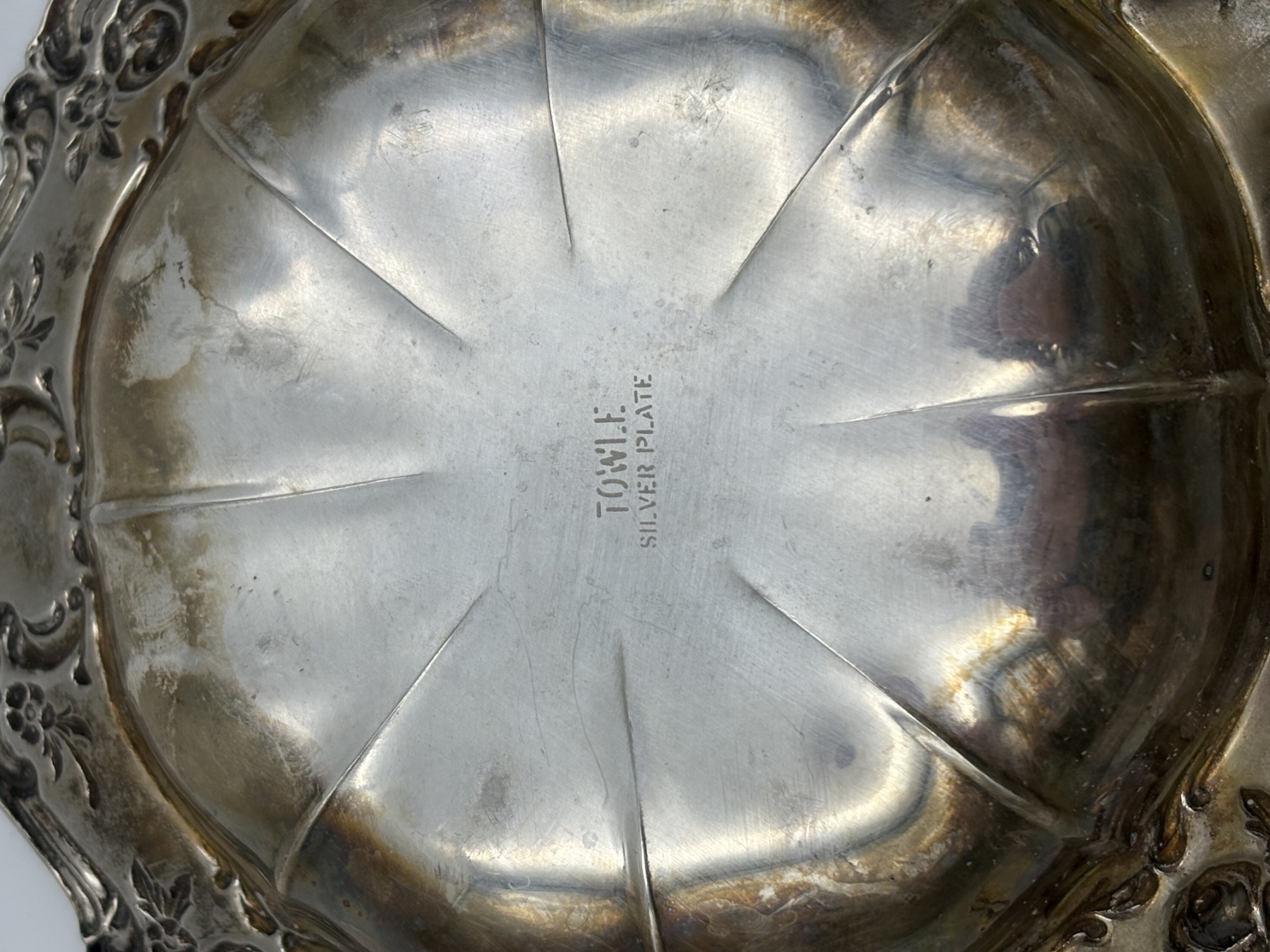 Silver Plated Towle Plate & Spoons - John Marshall Spoons - Bosley ...