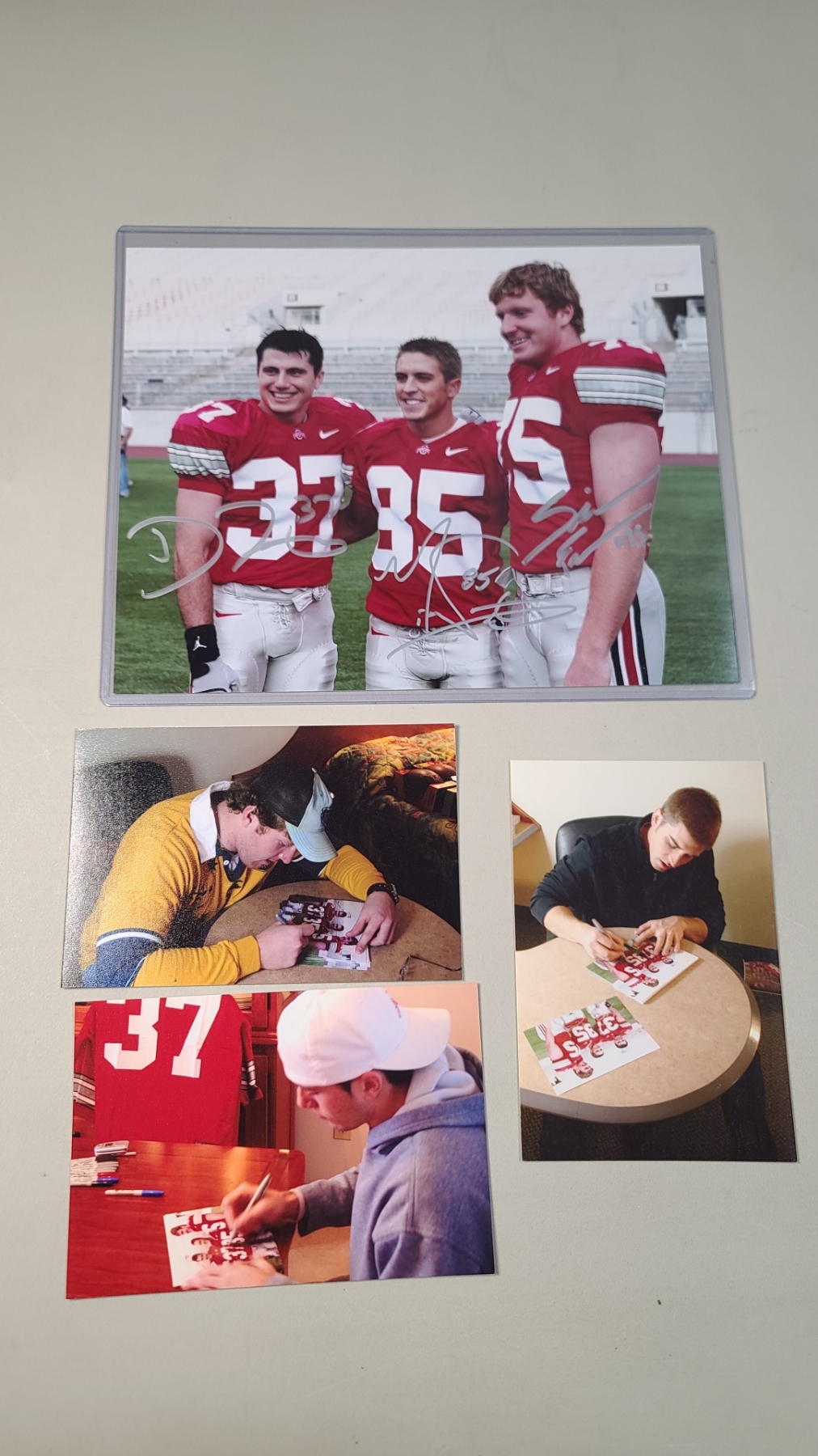 Autographed OSU Football Photo Signed By Dustin Fox, Mike Nugent ...