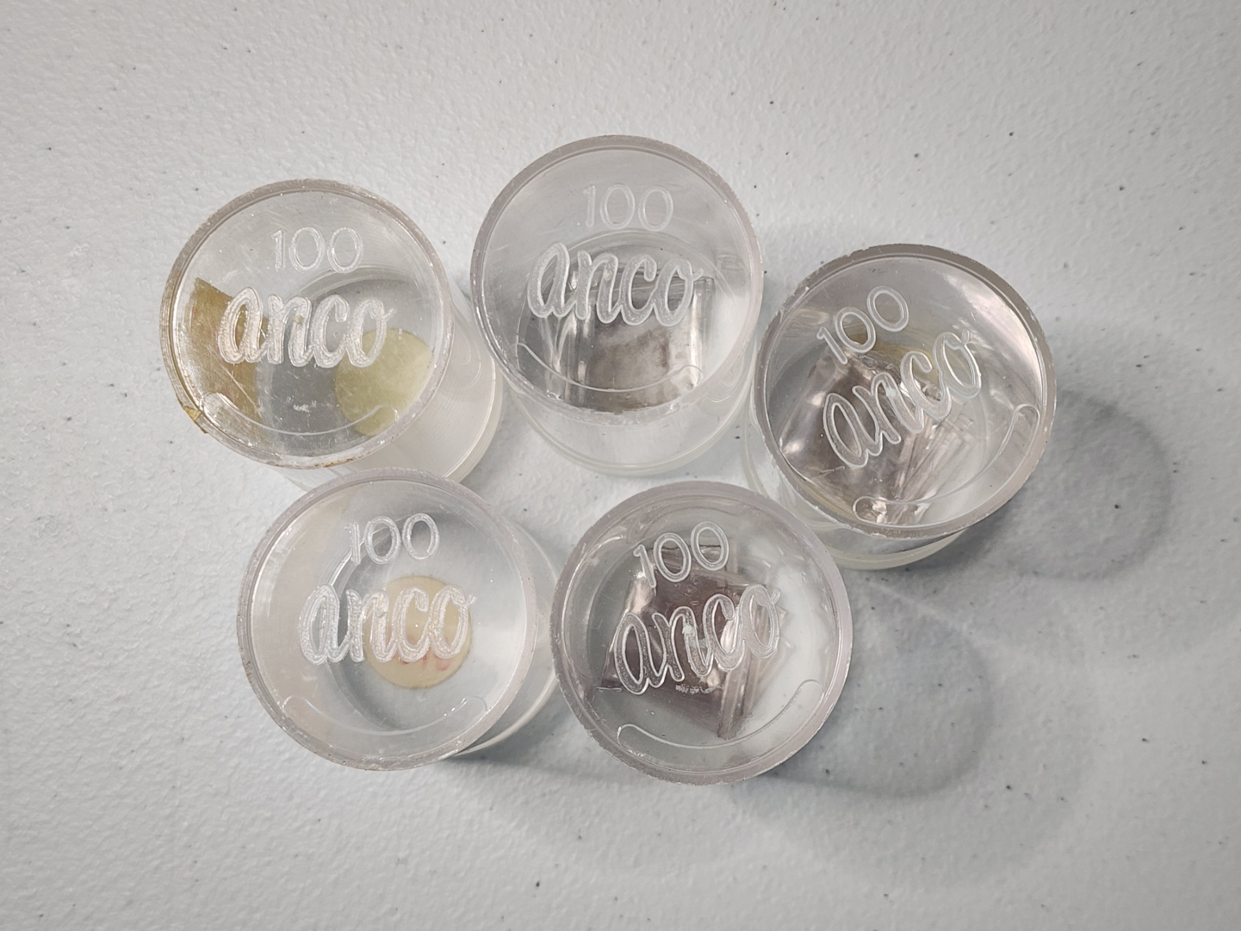 5 Plastic Coin Storage Tubes for Dollar Coins - Bosley Auctioneers