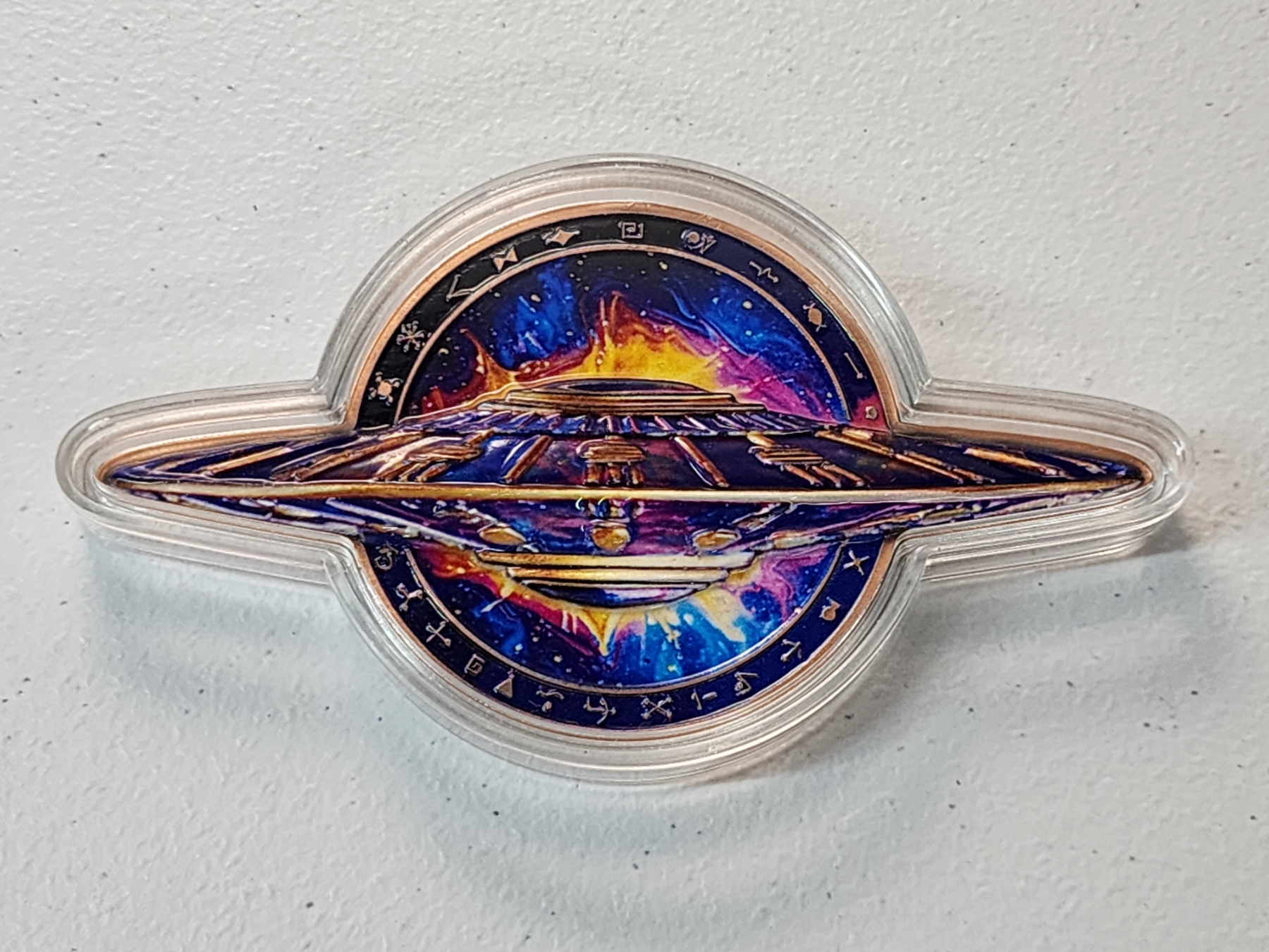 5 AVDP Ounce .999 Fine Copper: Space-Themed Design in Capsule - Bosley ...
