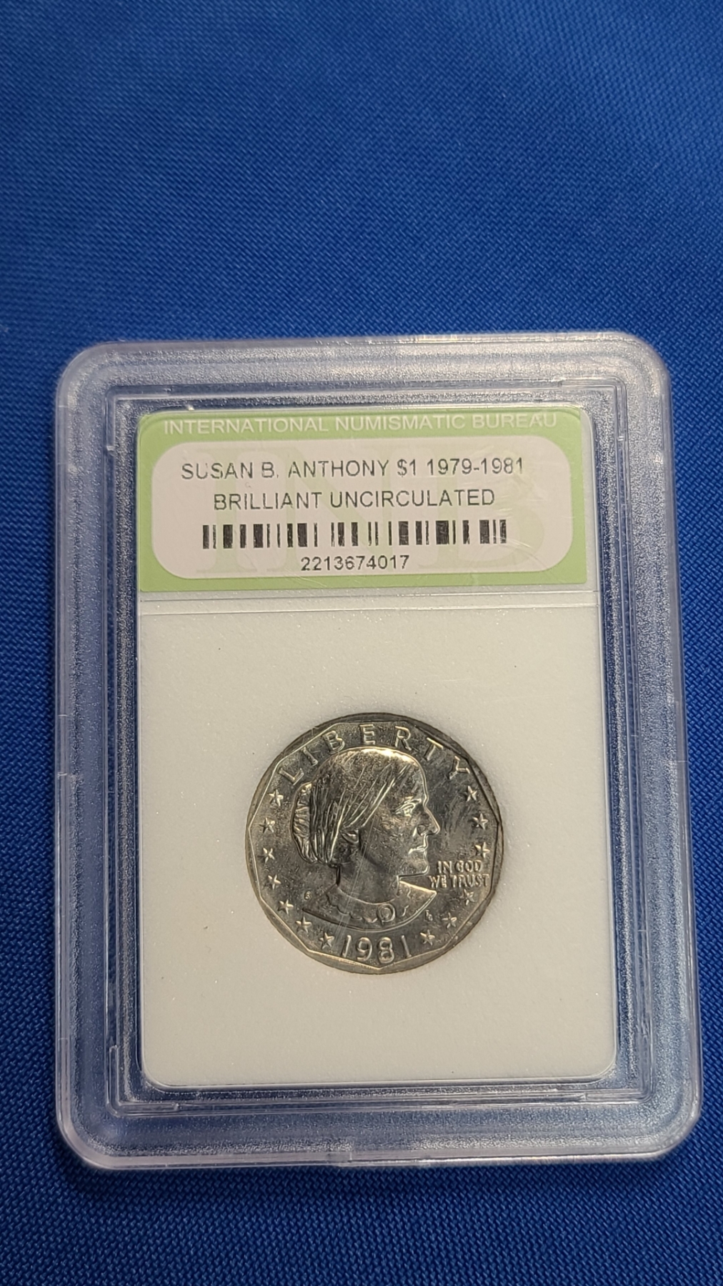 International Numismatic Bureau Susan B. Anthony 1979-1981 Brilliant ...