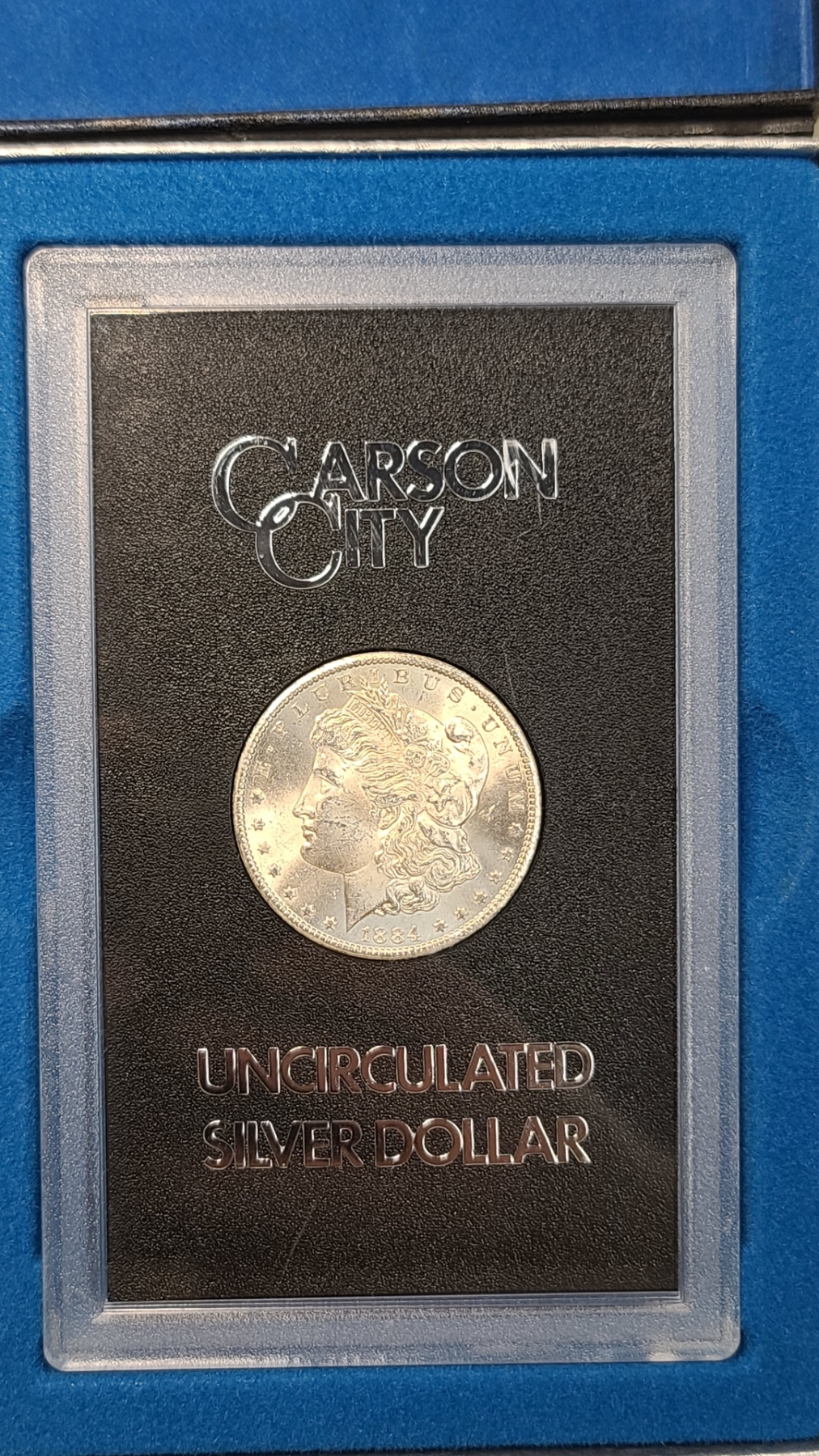 Slabbed 1884-CC Morgan 90% Silver Dollar - Carson City Silver Dollar ...