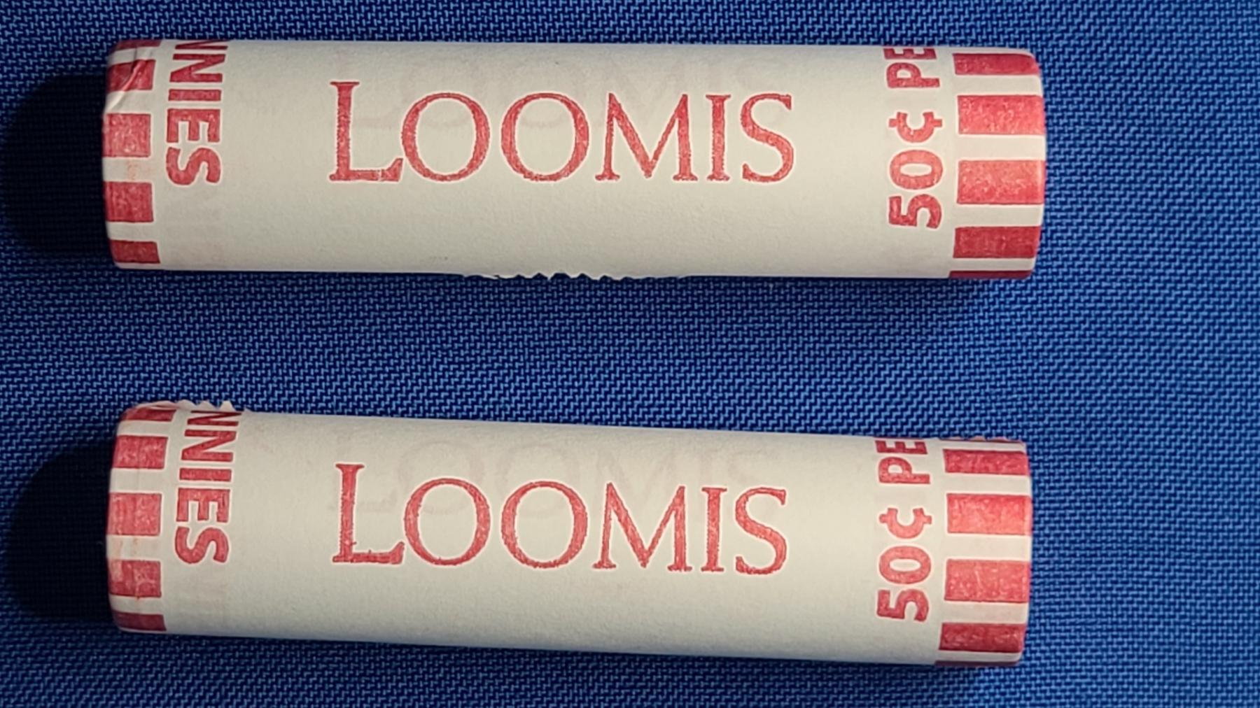 Two Sealed Loomis Bank Rolls of Uncirculated 2025 Pennies - The Final ...