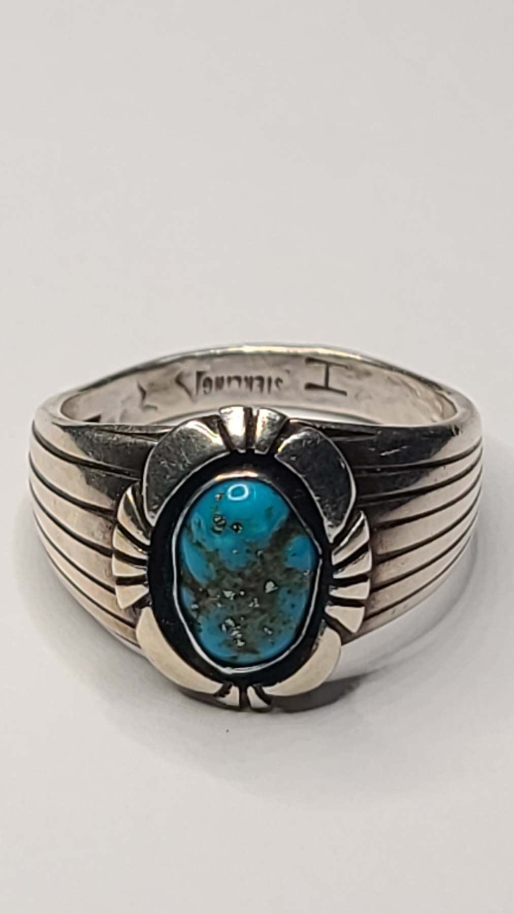 Vintage Southwestern Native American Style Turquoise & Sterling Silver ...