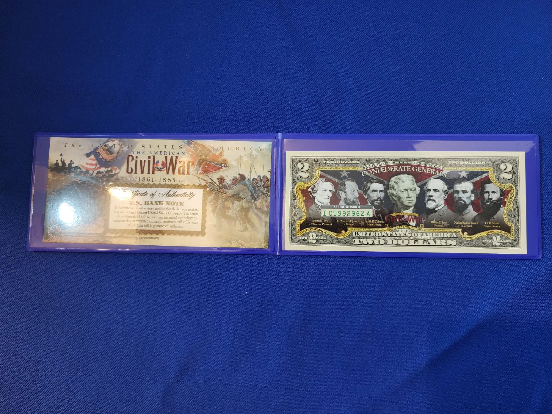 United States $2 Bank Note Confederate Generals Civil War Commemorative ...