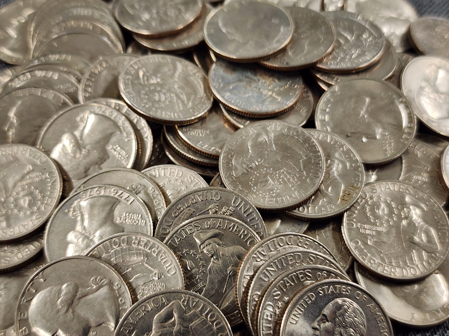 Large Collection of Bicentennial Quarters With A Face Value of $5.25 ...