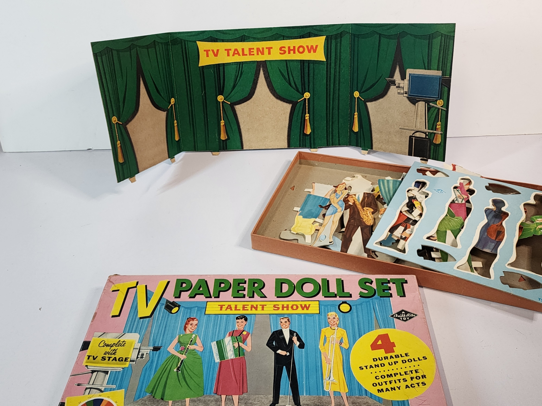 Vintage Warren Paper Products Co. TV Talent Show Paper Doll Set ...