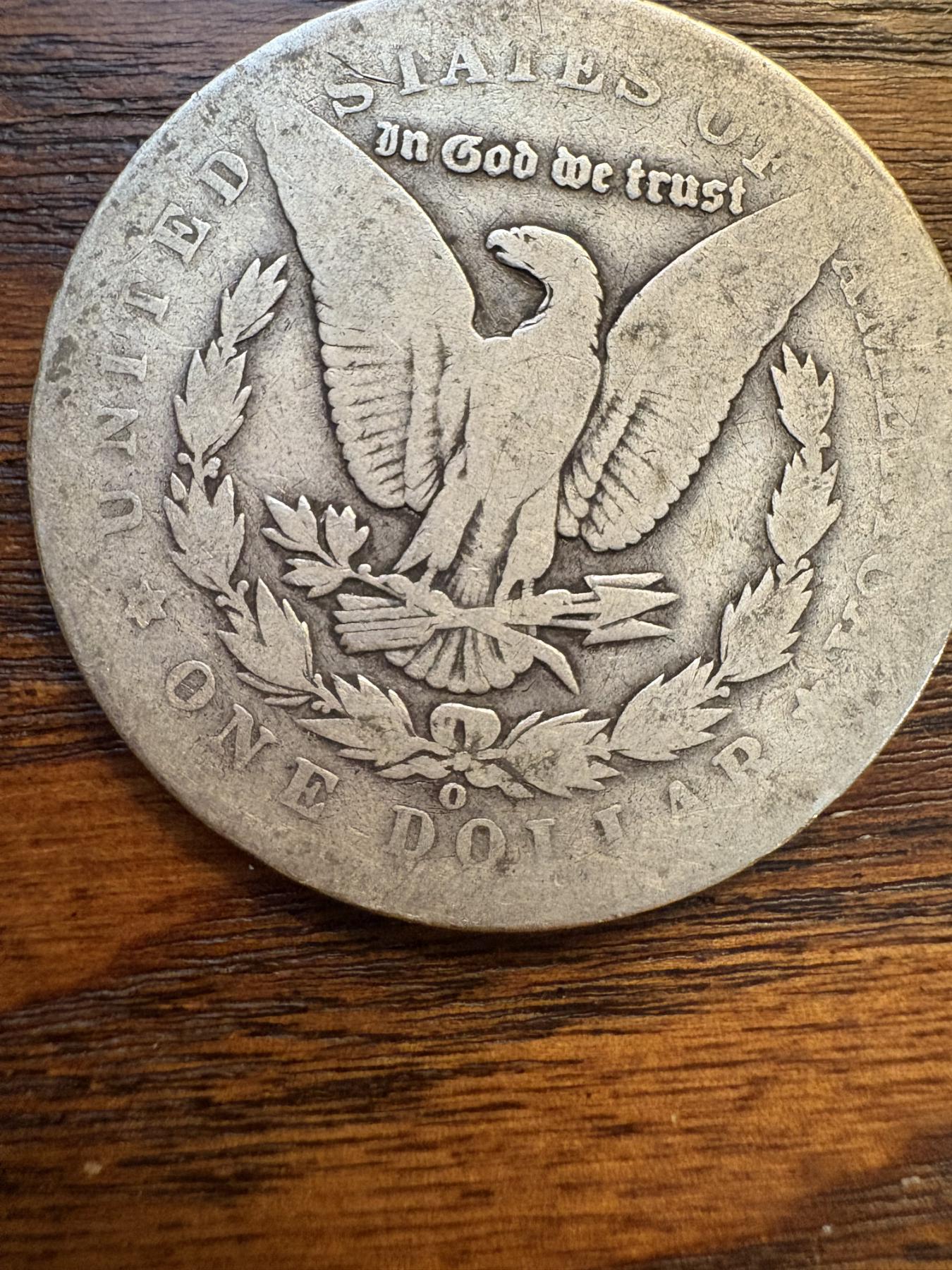 90% Silver - 1889-O Morgan Silver Dollar - FV $1.00 - Bosley Auctioneers