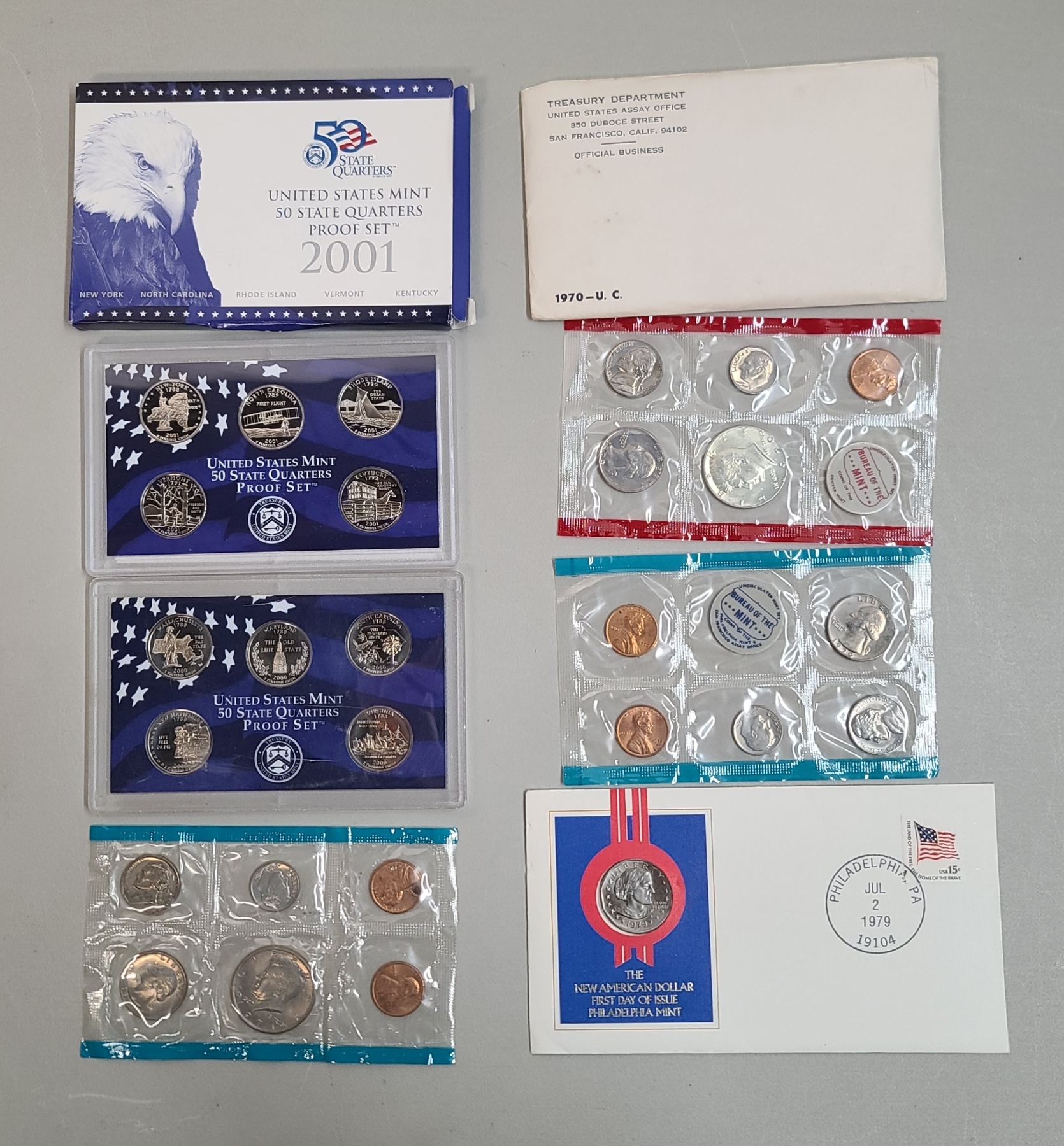 Assorted U.S Uncirculated Sets, Proof Coin Sets & First Day Issue Susan ...