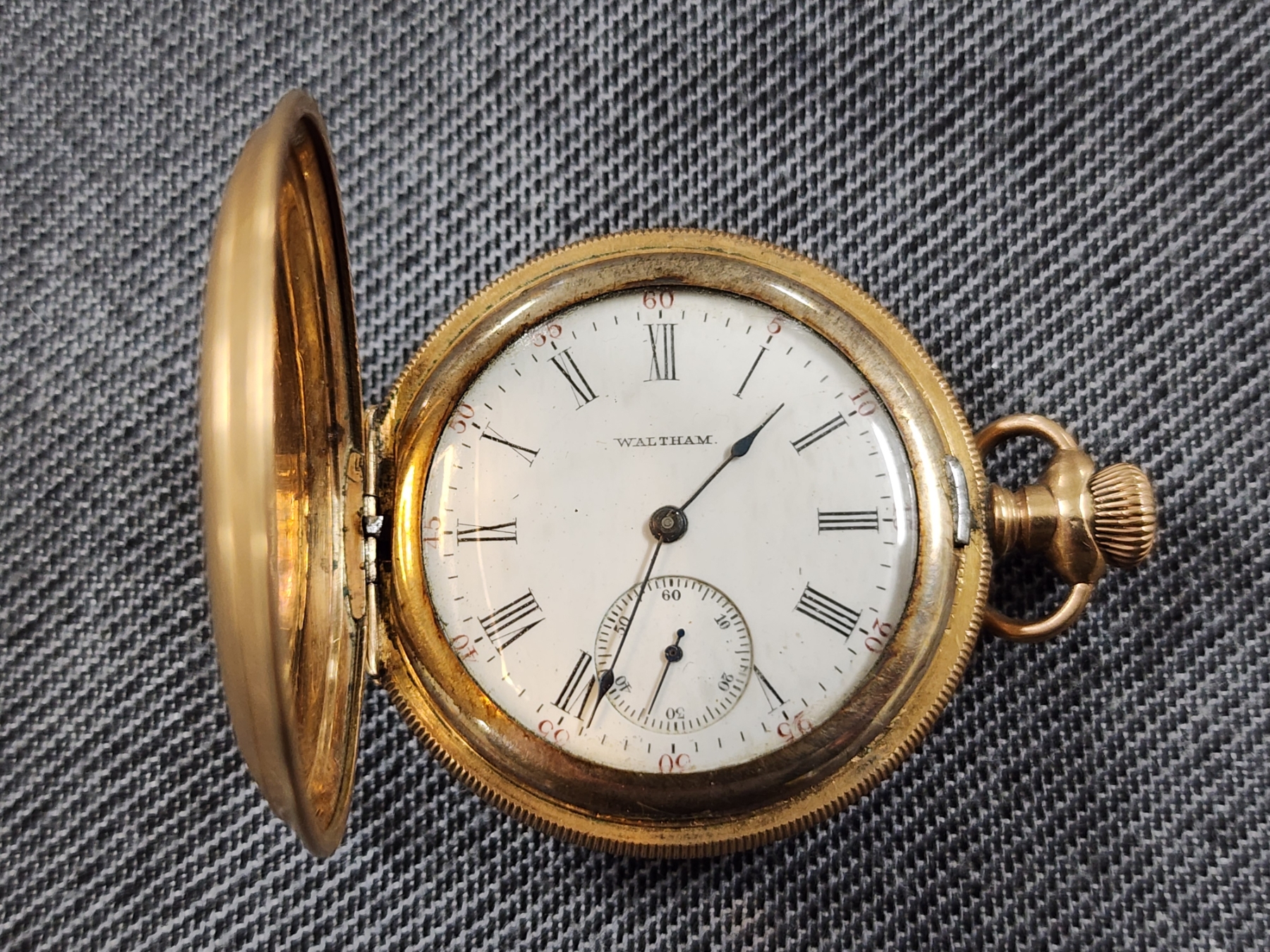 Keystone Waltham JBOSS 14K Gold Filled Pocket Watch - Bosley Auctioneers