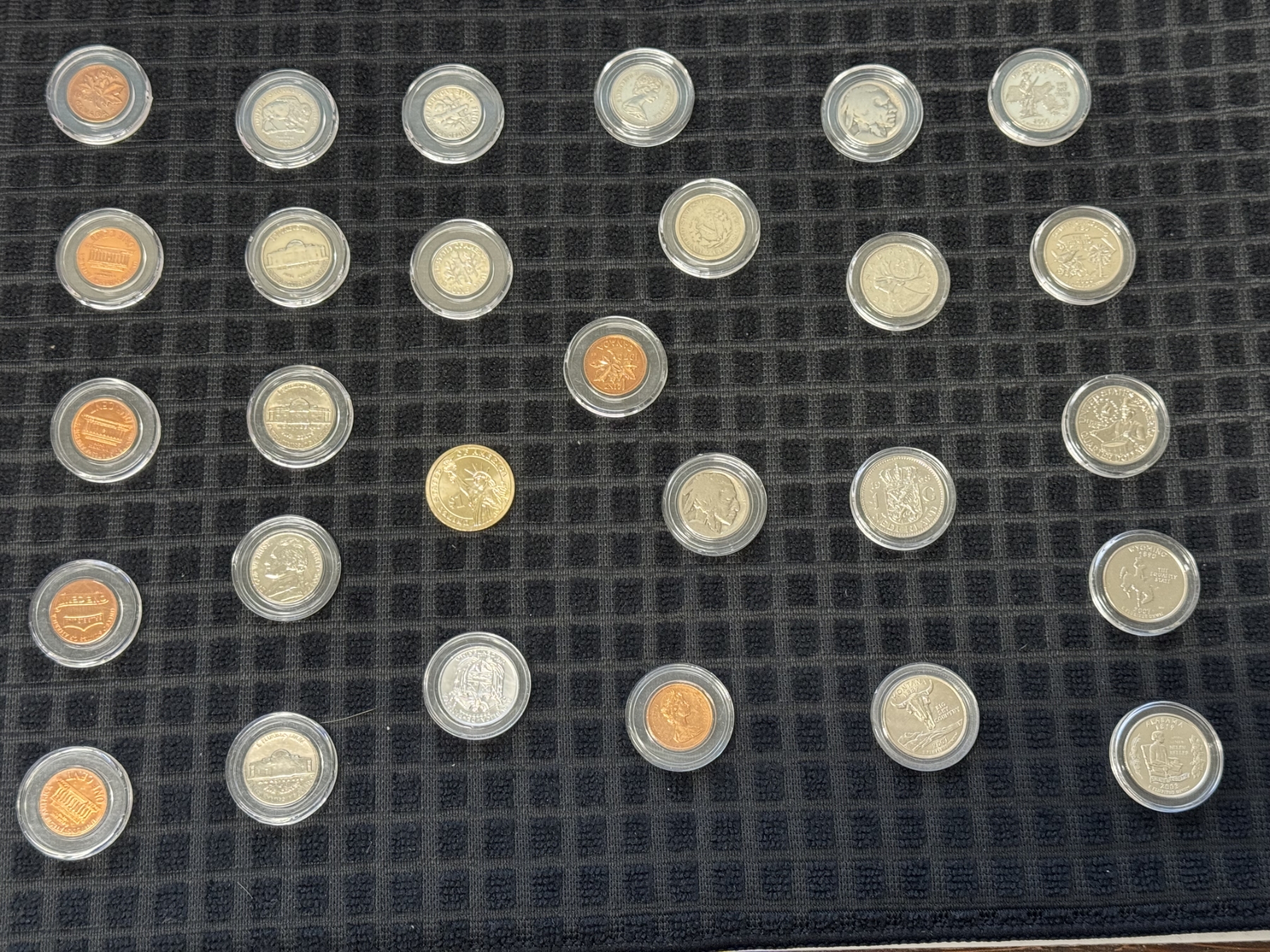 Unique Coin Collection Of Various Sizes And Face Values, 28 Coins ...