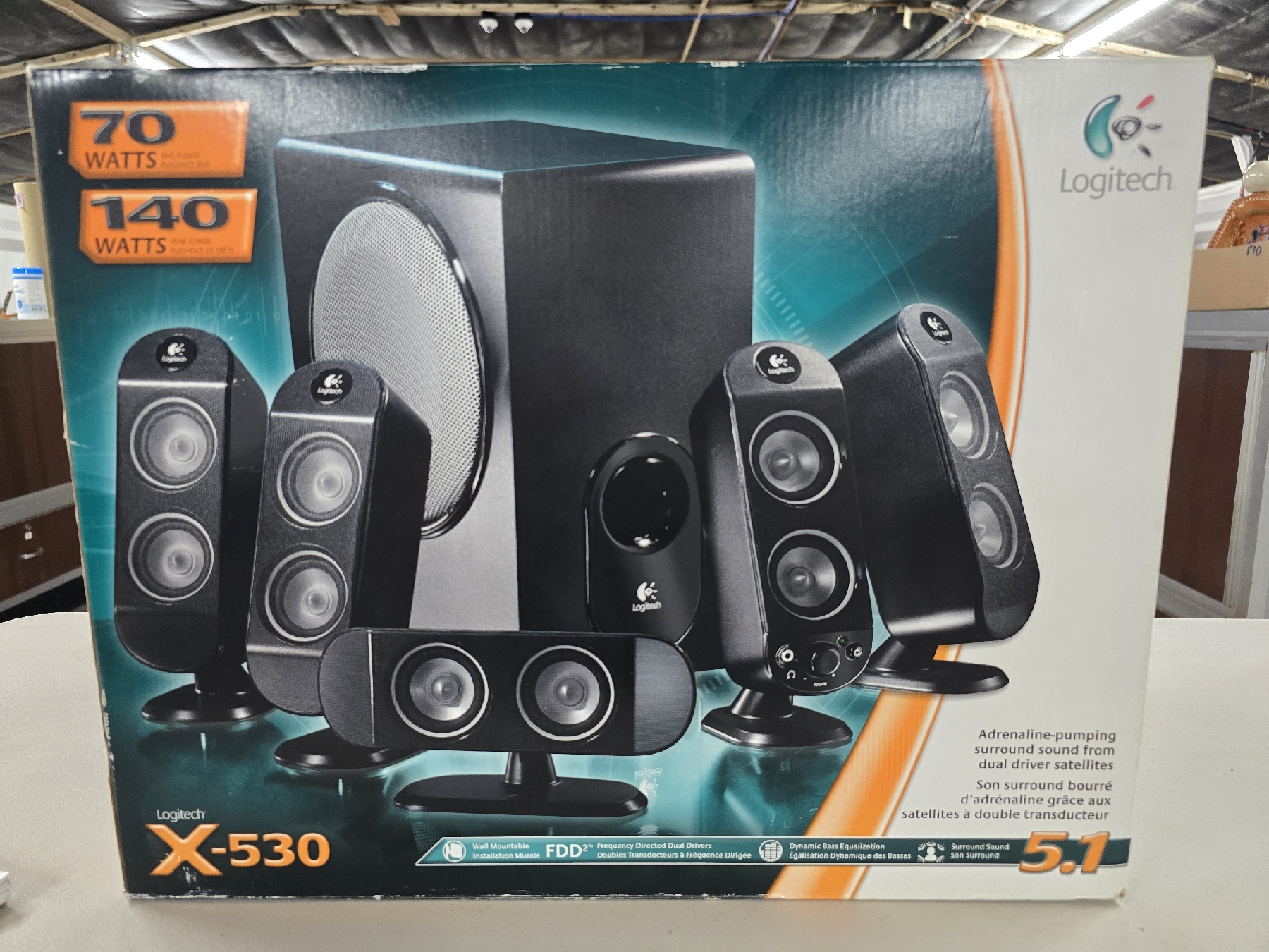 Logitech X-530 Surround Sound Speakers 5.1 - New In Box - Bosley ...