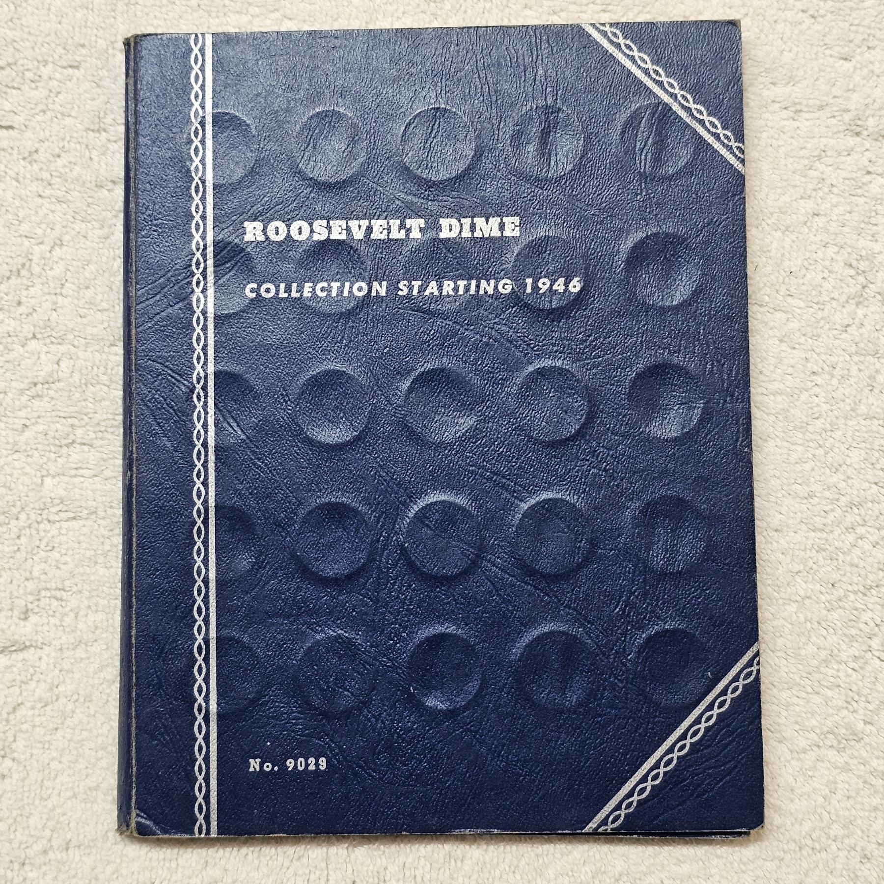 Partially Filled Vintage Whitman #9029 Coin Folder for Roosevelt Dimes ...